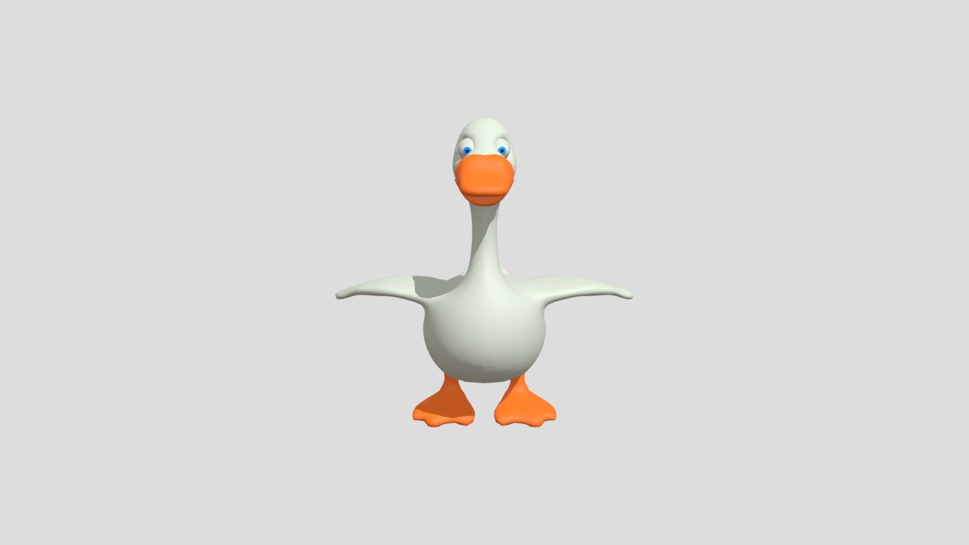 Honk Playful Stylized Cartoon Goose 3D model - 3D model by idevilal ...