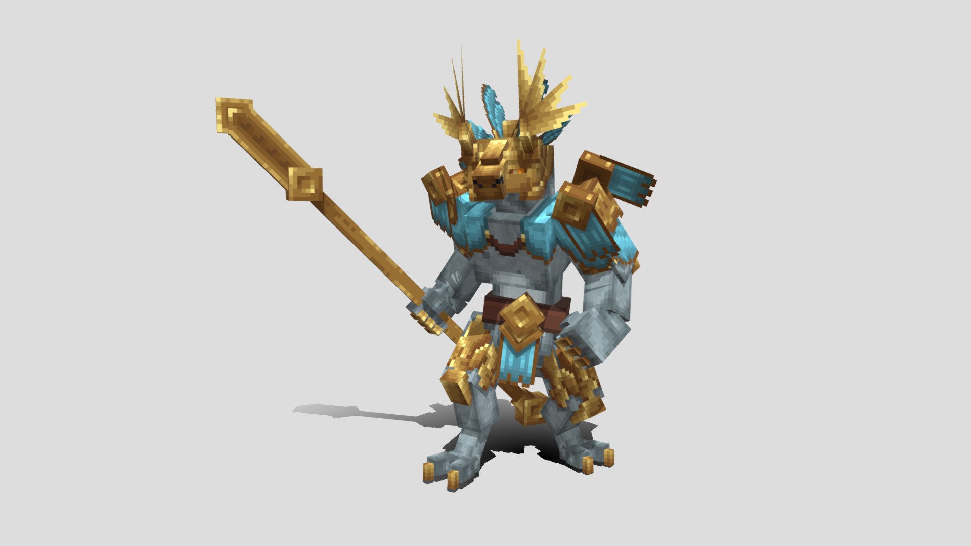 Gold Aztek Elite Hakkar - 3D model by ArtsByKev [cdf0366] - Sketchfab