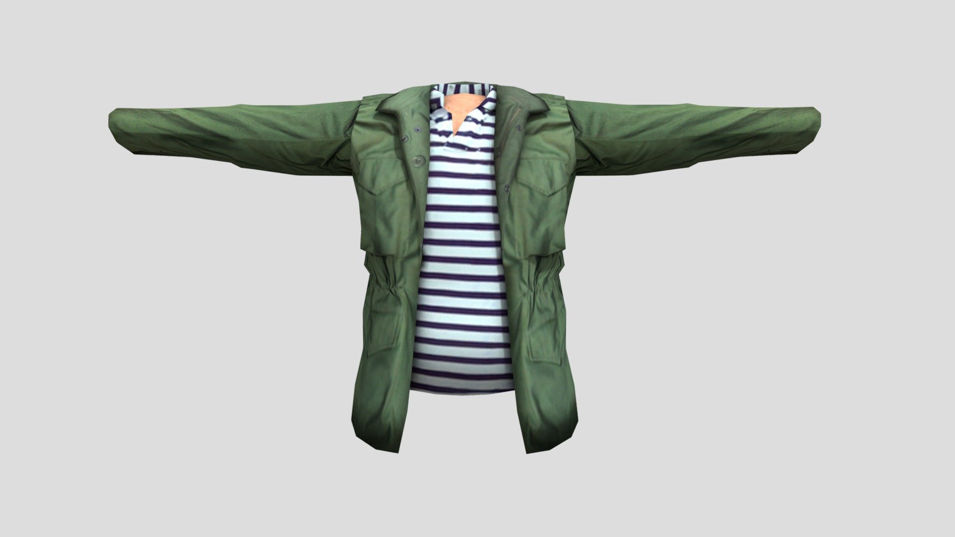 M65 Field Jacket - Download Free 3D model by arc4de [cdf0996] - Sketchfab