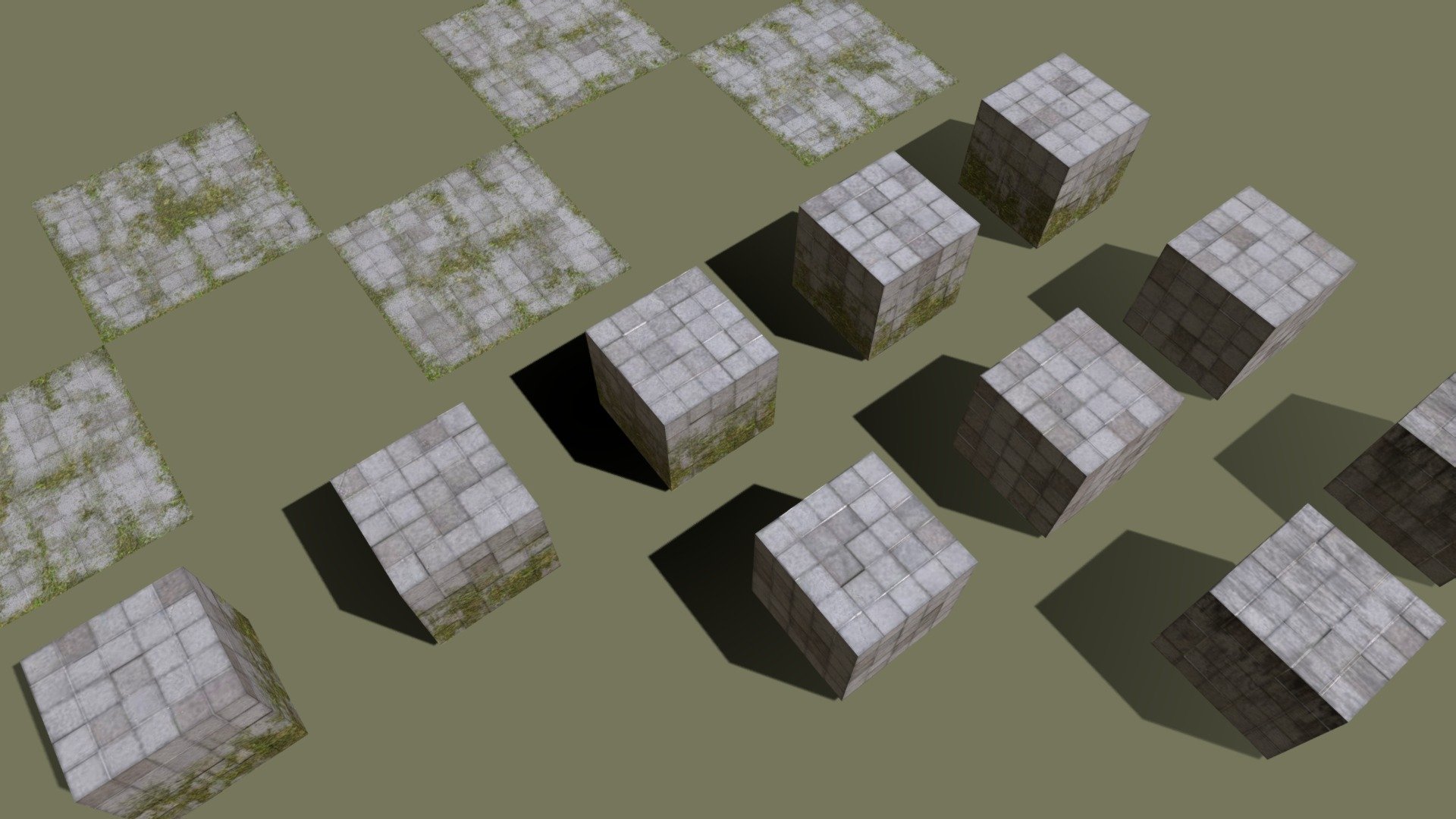 Tileable Cast Blocks - Buy Royalty Free 3D model by LB3D (@alienated ...