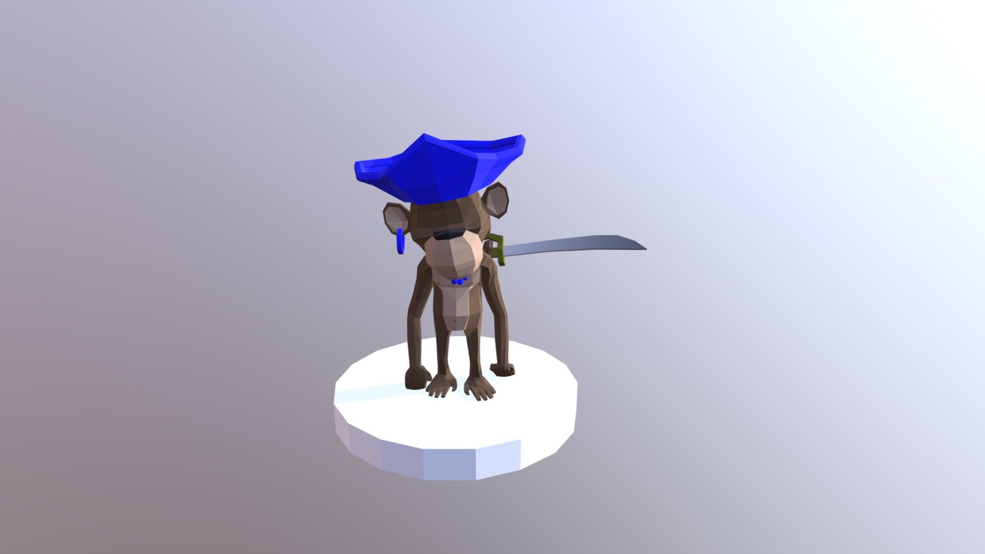 Monkey - 3D model by Igor Yan (@igoryanrs) [cdf3c67] - Sketchfab