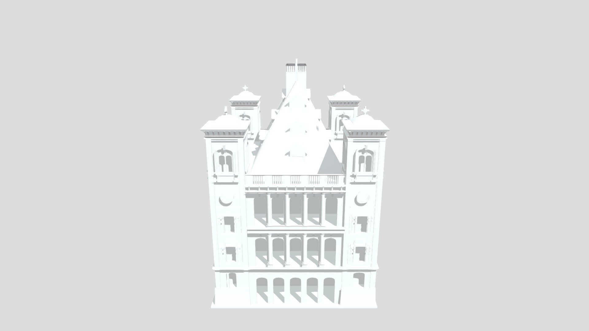 Manjakamiadana (Rova of Antananarivo) - 3D model by AndysArchiModels ...