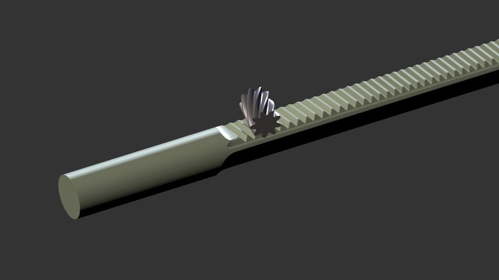Variable Ratio Rack and Pinion - 3D model by C. Yamahata (@cyamahat ...