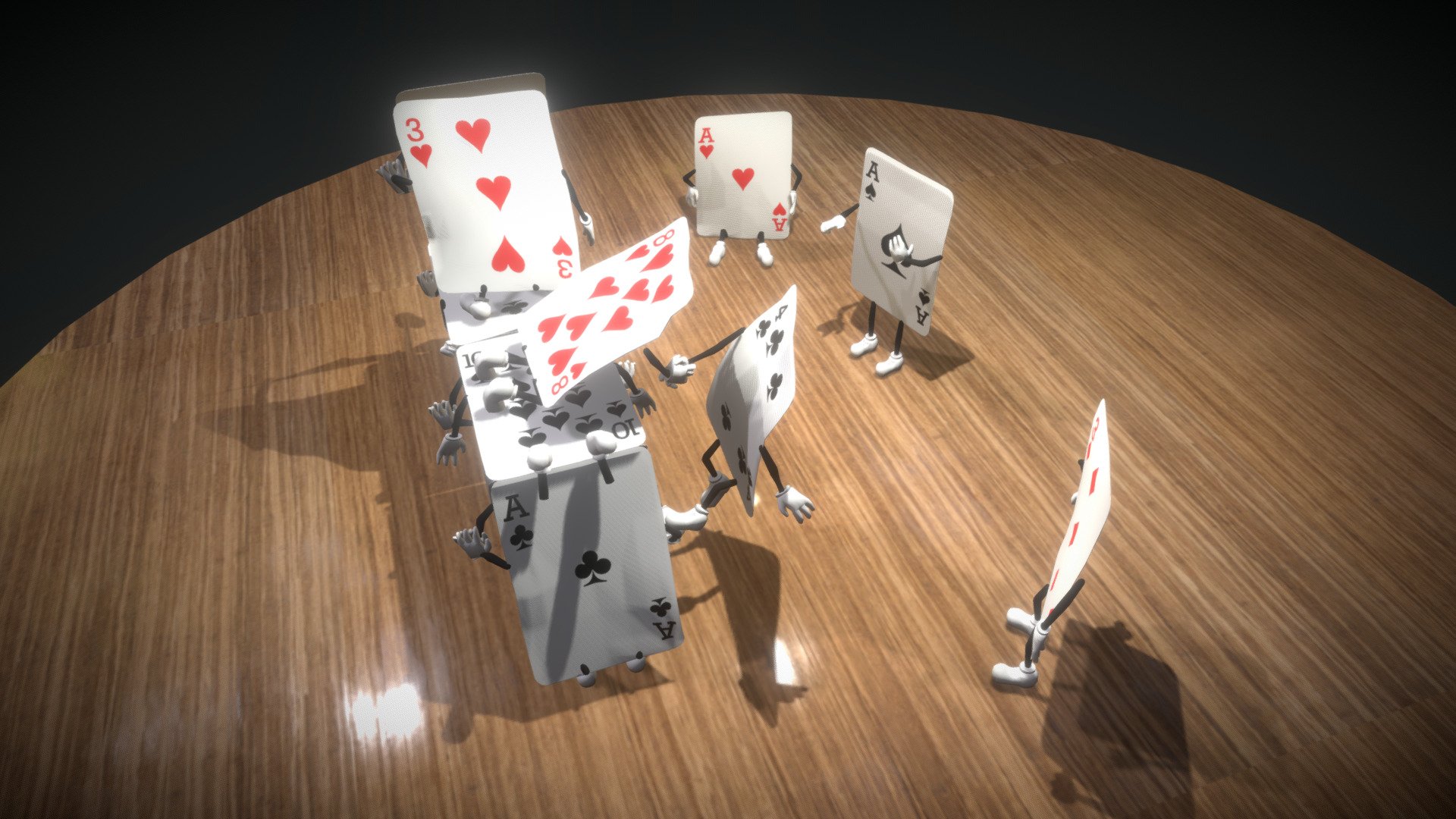 Cards Tower - #3December2020 Day3 - Download Free 3D model by LordDiego ...