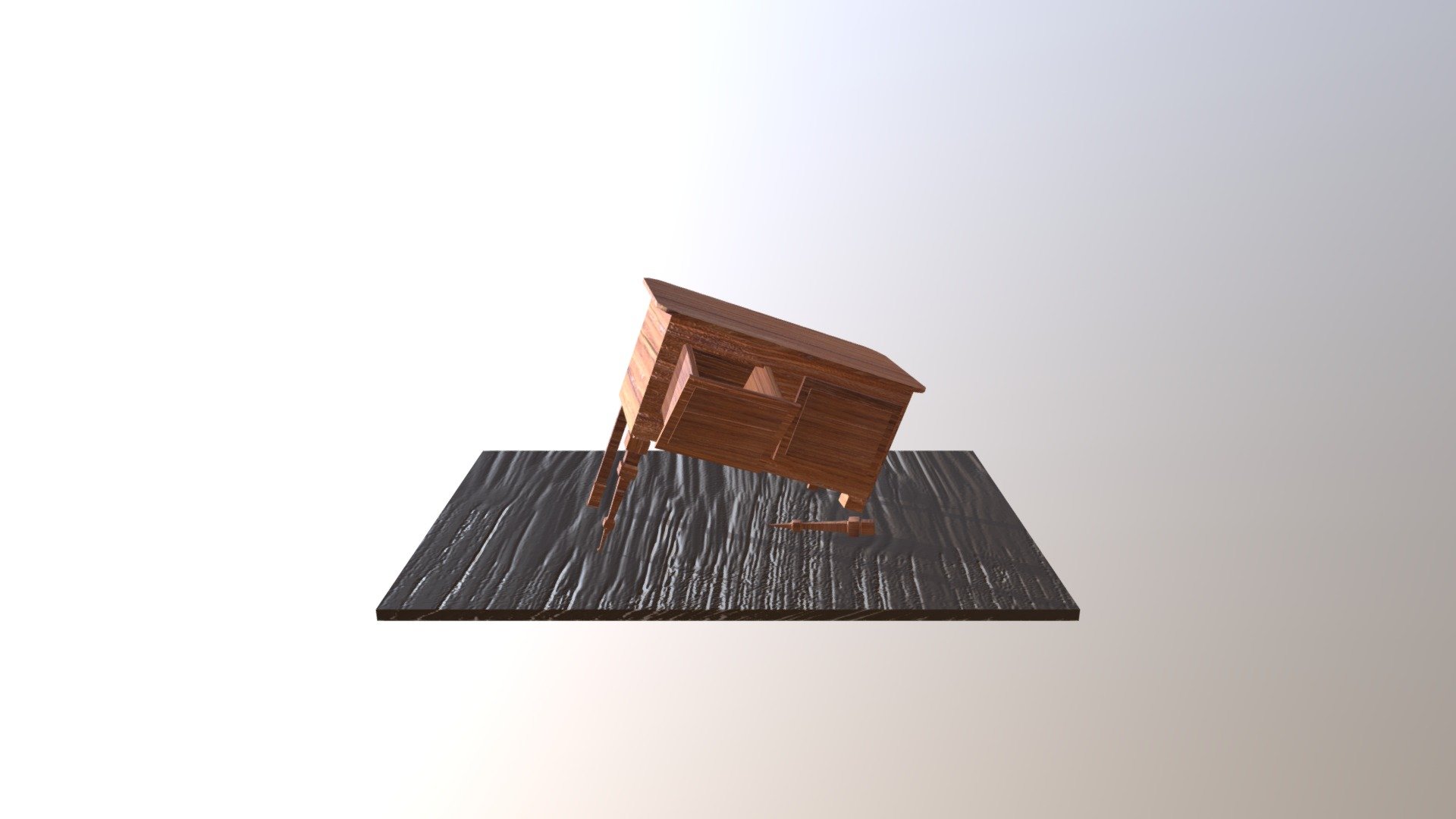 Broken Drawer Practice - 3D model by JulianK. [cdf5de5] - Sketchfab