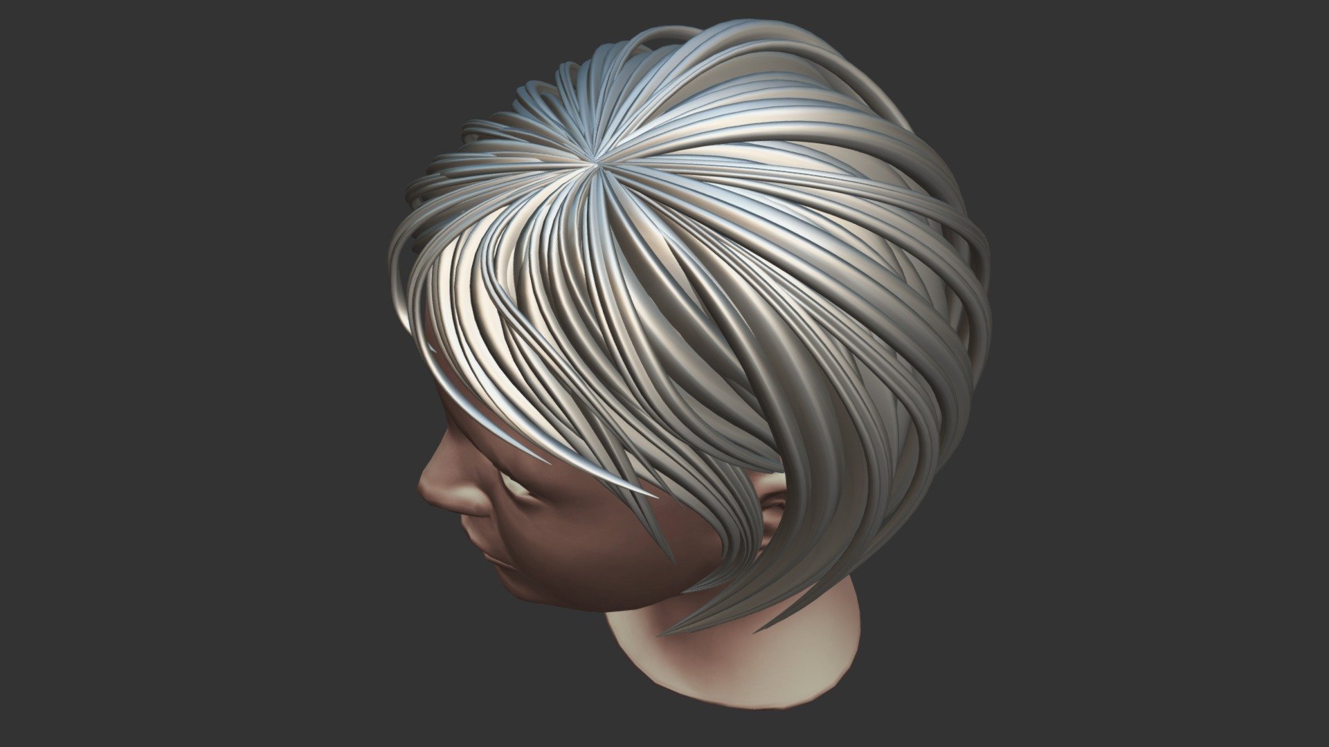 Hair - 3D model by Viriel (@virielboyboy) [cdf7bec] - Sketchfab