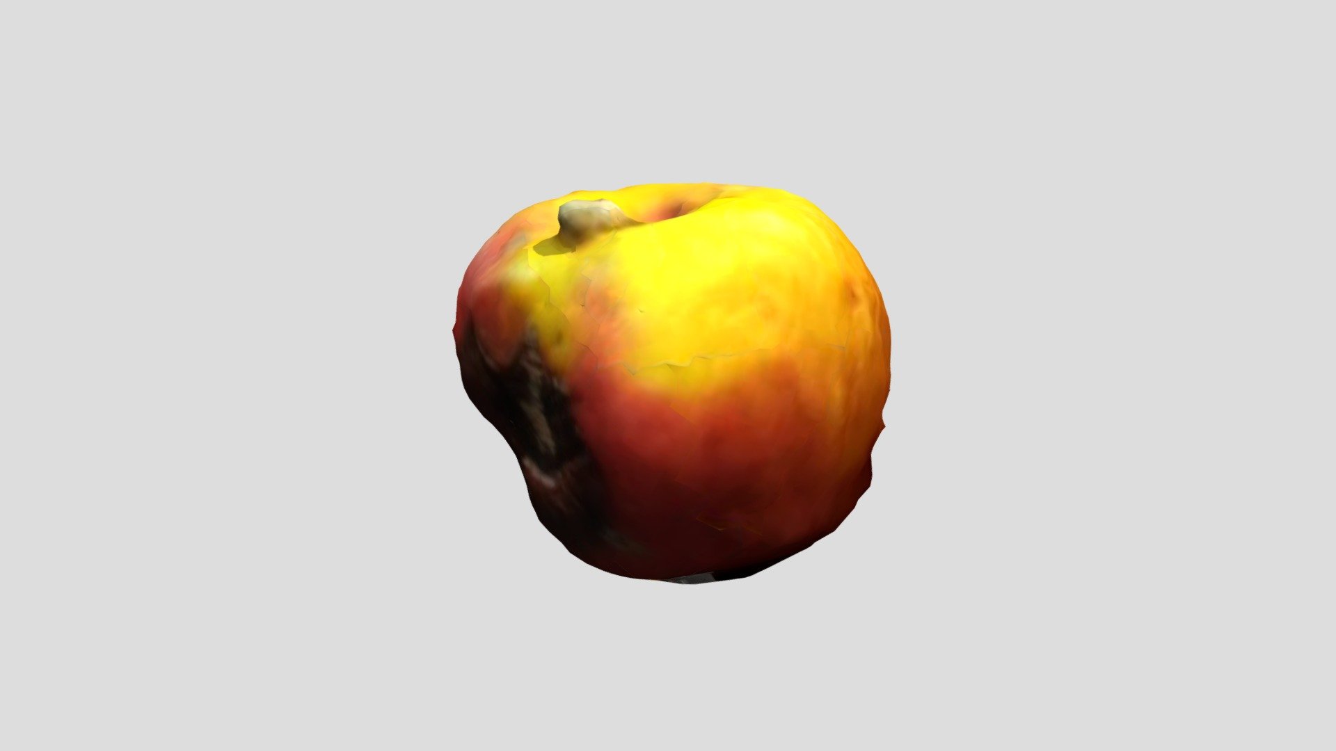 Rotten Apple - 3D model by razvanred5 [cdf8ff4] - Sketchfab