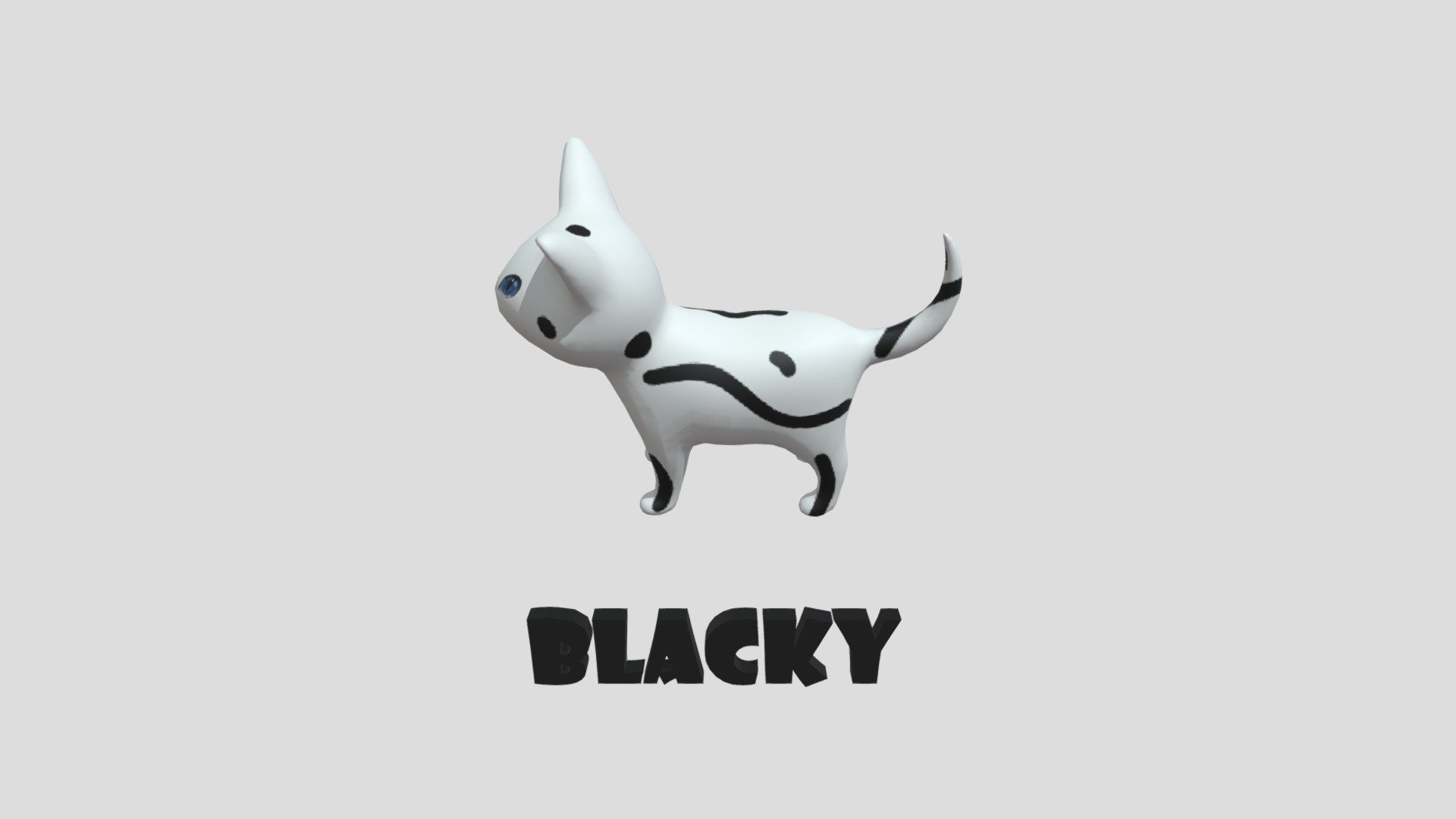 blacky - Download Free 3D model by vitayuni15 [cdf9fe7] - Sketchfab