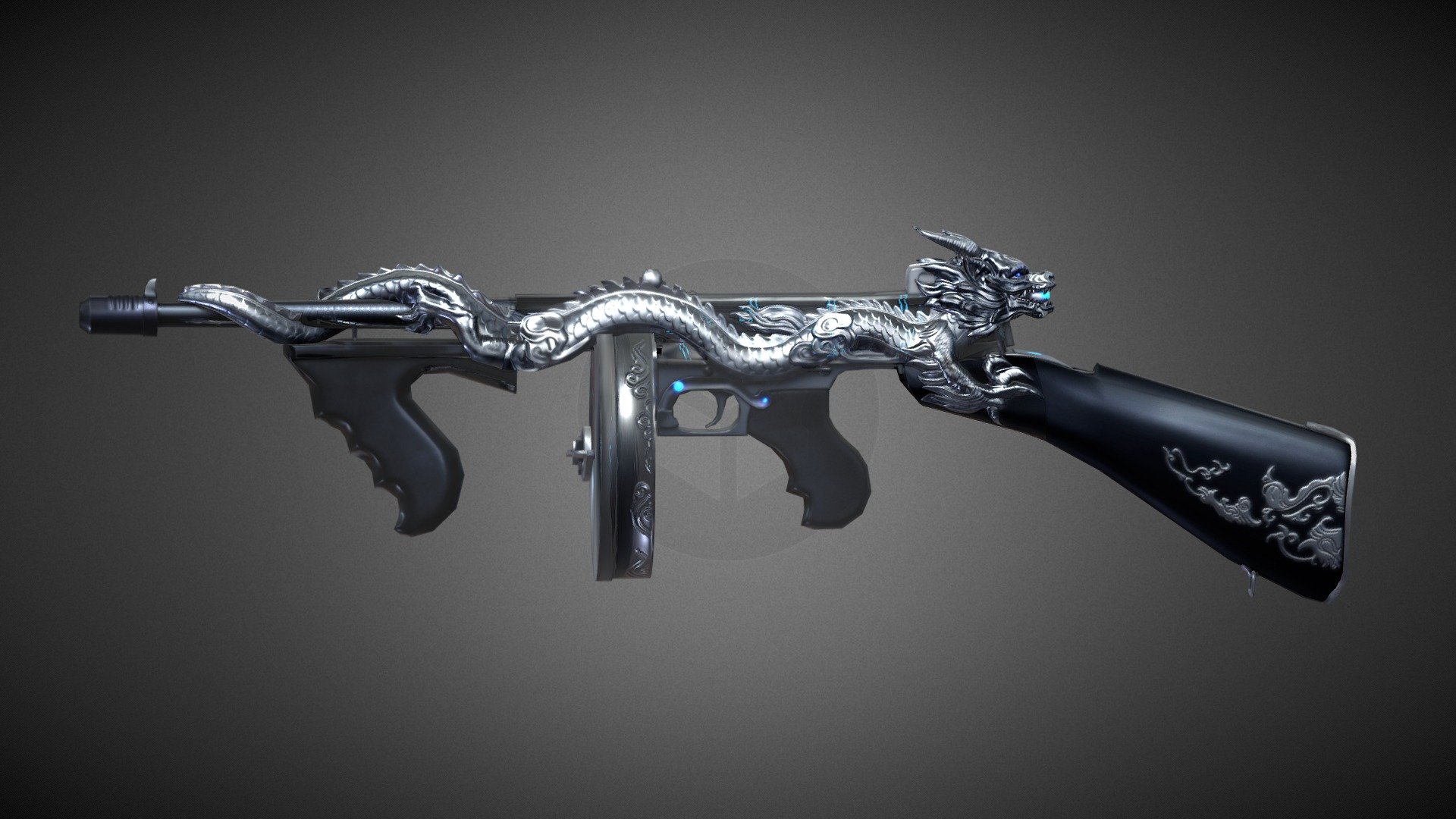 CrossFire's Thompson Infernal Dragon LIMPID - 3D model by AlxDemento ...