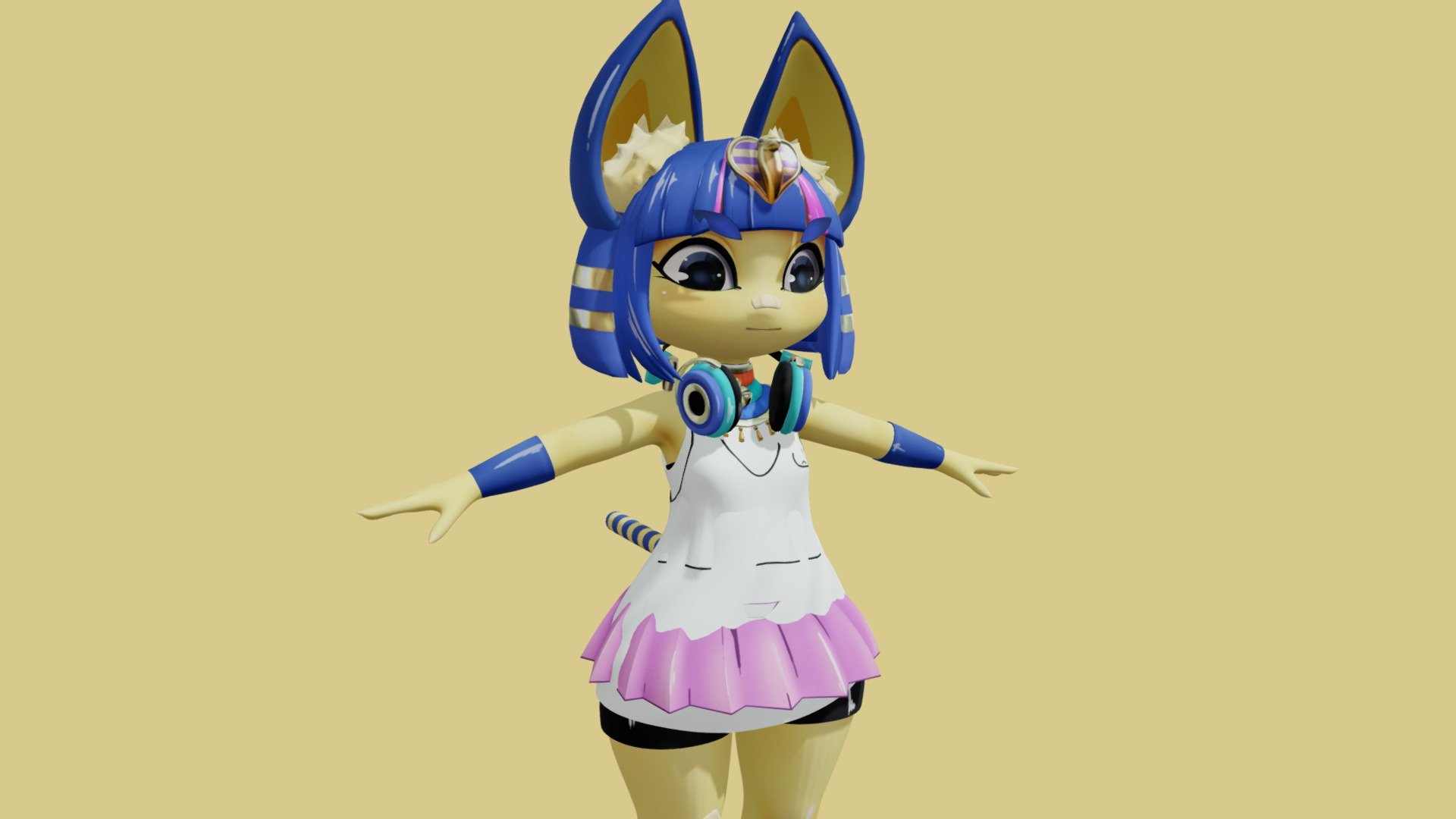ankha model version sfm - Download Free 3D model by Meme bonfie ...