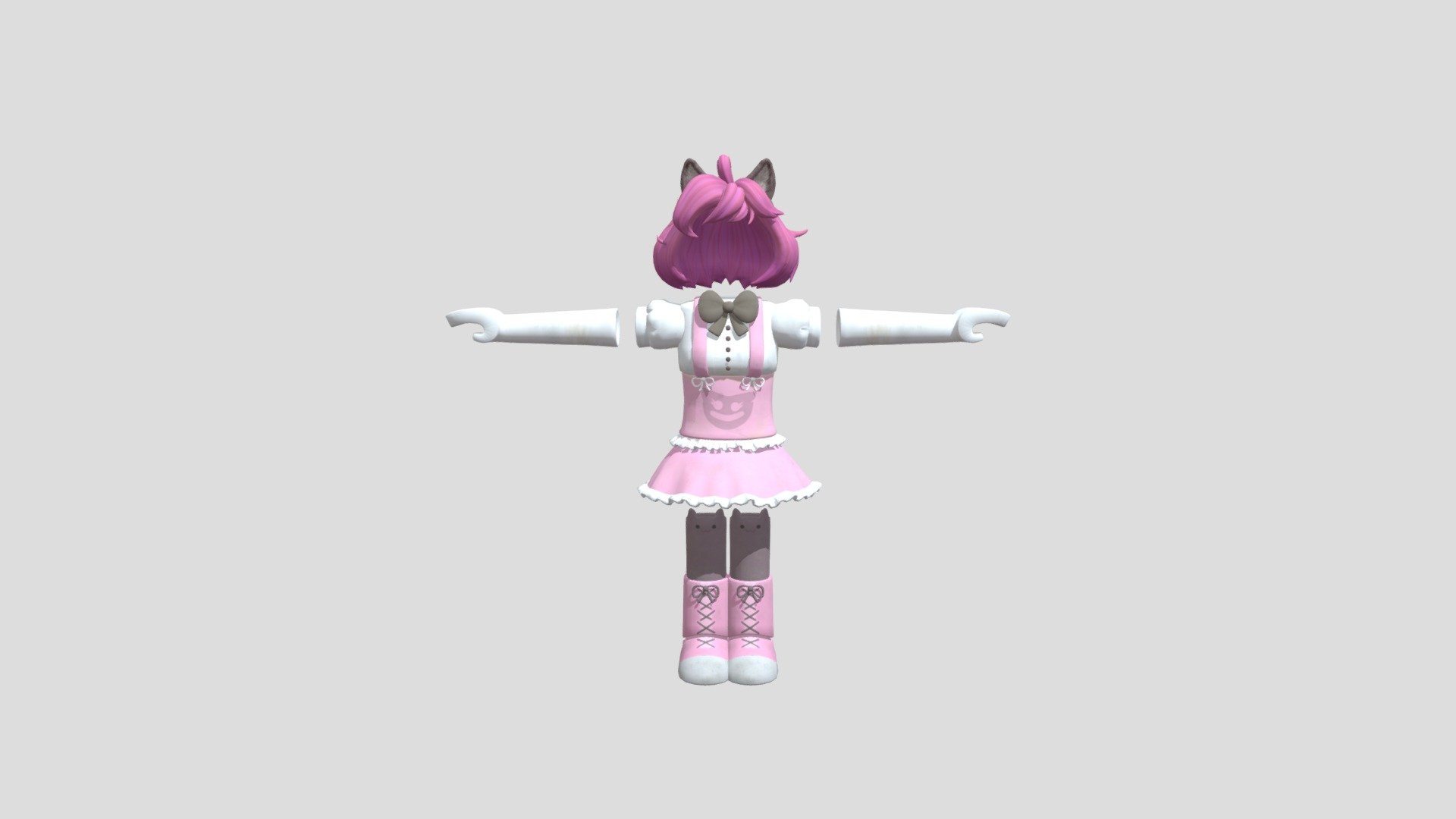 Project Playtime: Anime Girl Outfit - Download Free 3D model by ...
