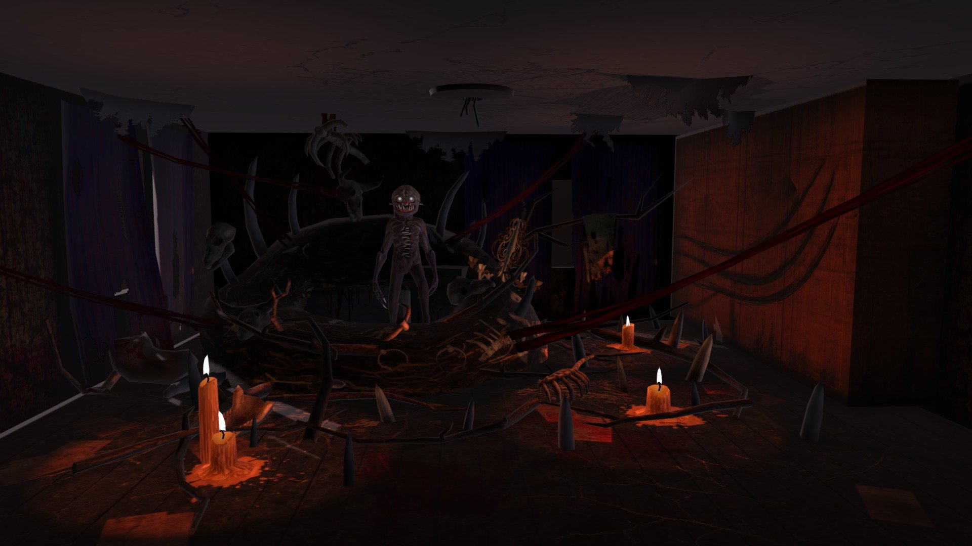 Dark house horror - 3D model by Alexey Burmak (@sao256k) [cdff38d ...