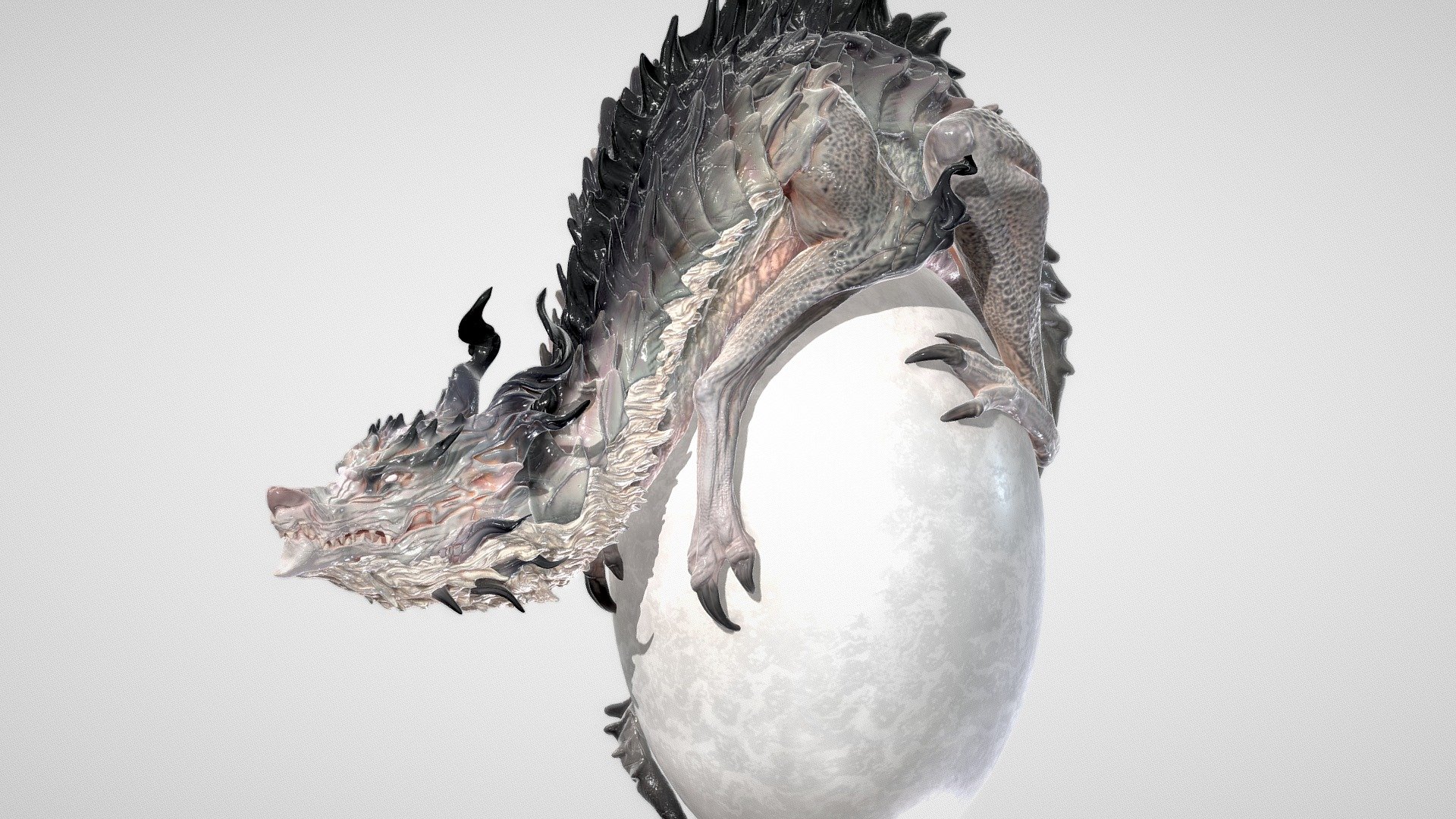Porcelain Drake - Concept Sculpt - 3D model by elysiumfell [ce00764 ...