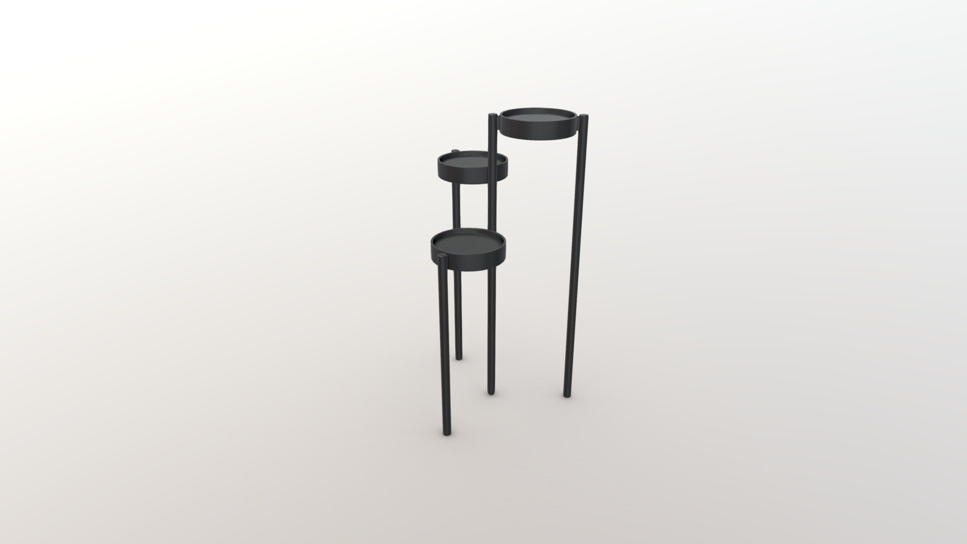 TRISHEL 3 Tier Shelf - Buy Royalty Free 3D model by interior model ...