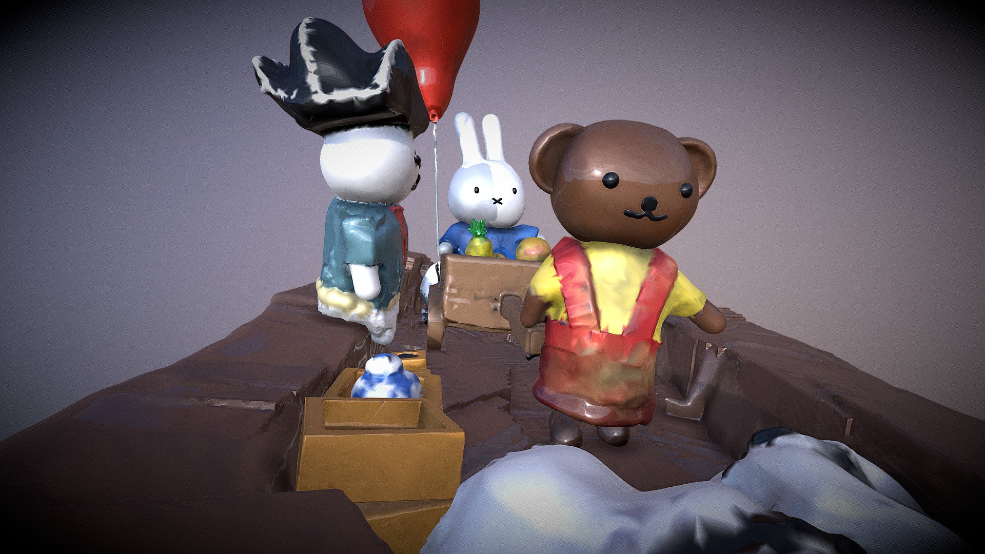 Miffy on a boat to Banda Islands - Download Free 3D model by alecz1k ...