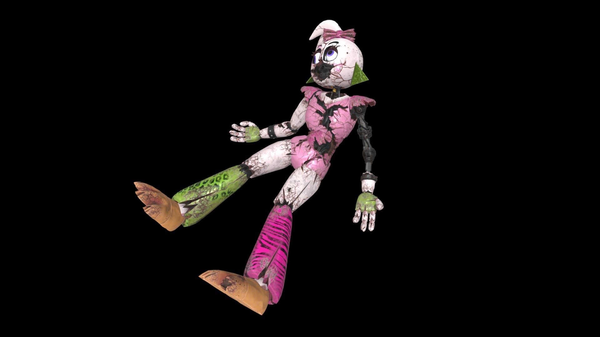 FNAF | Security Breach : Shattered Chica - Download Free 3D model by ur ...