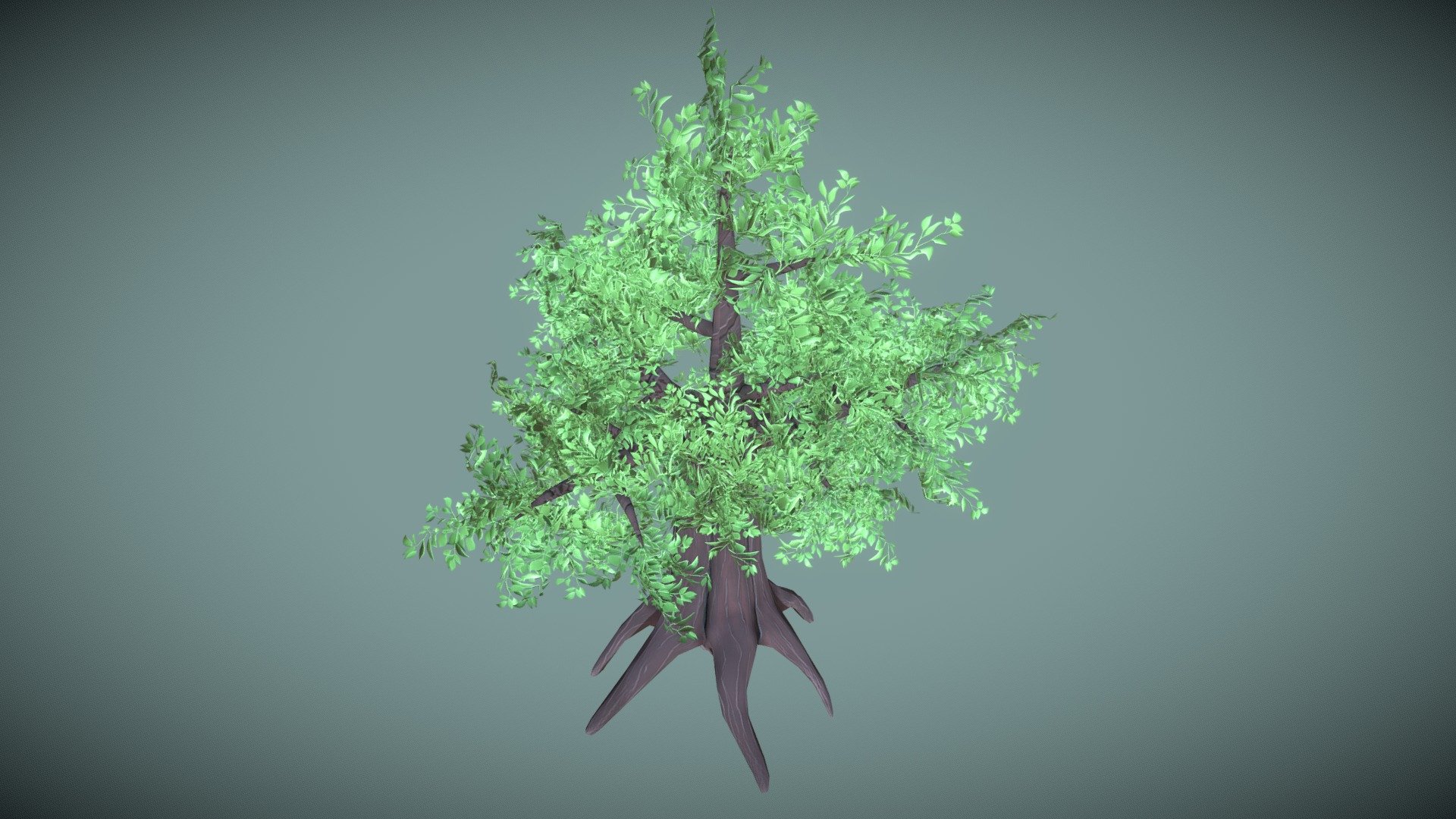 Cartoon Tree - 3D model by Thomas Nalevaiko (@thomasnalevaiko) [ce08029 ...