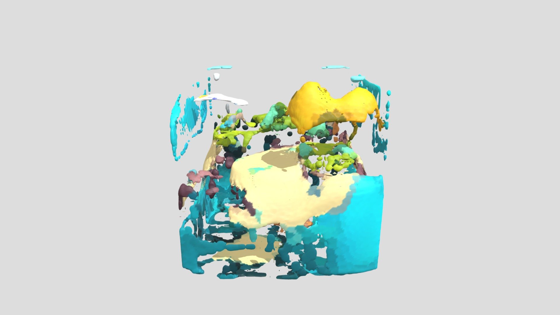 an island of a crushed airplane - 3D model by Mirage (@mirageml ...