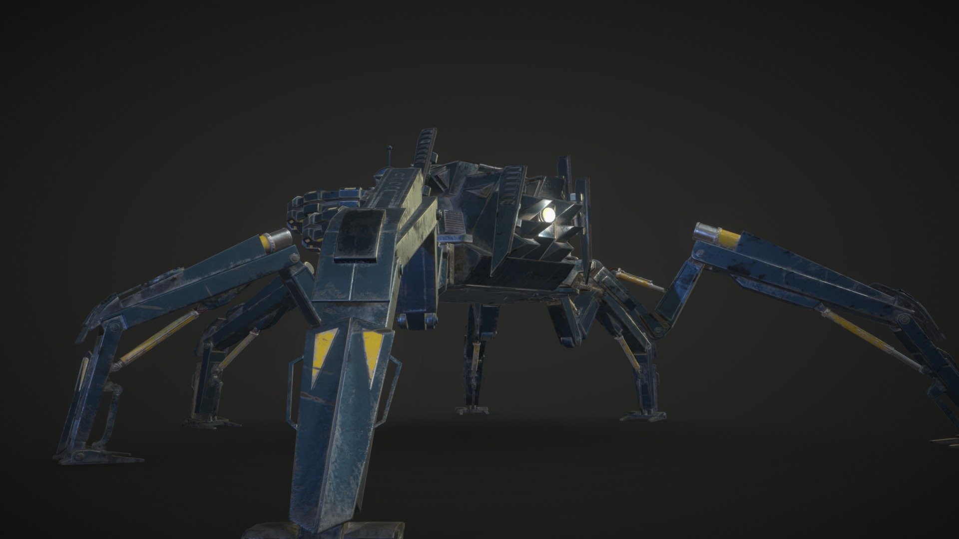 Spider Mecha - 3D model by nikoyusu [ce0ced8] - Sketchfab