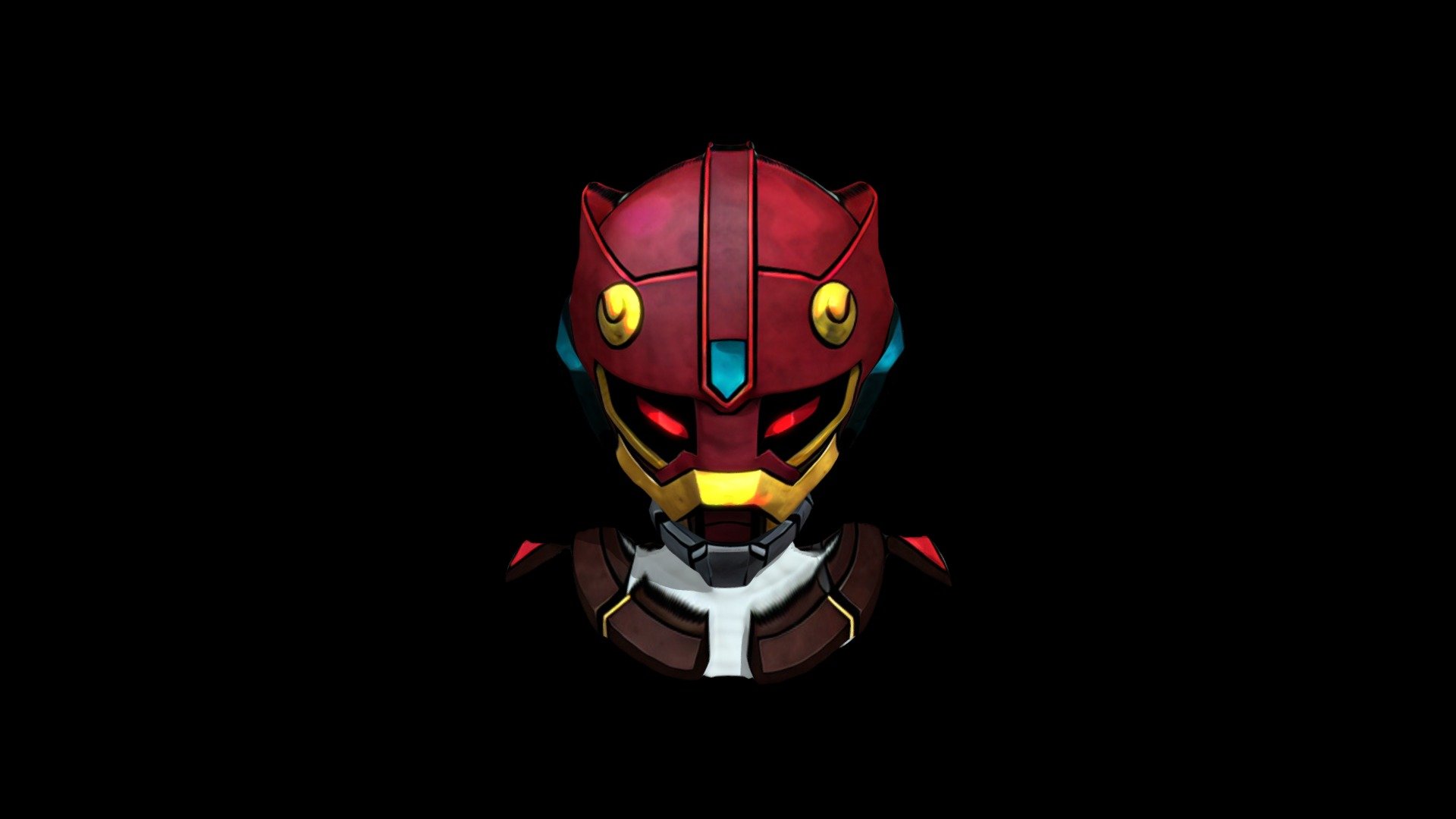 Helmet Mask Robot Cartoon 19 - Download Free 3D model by klrxyz ...