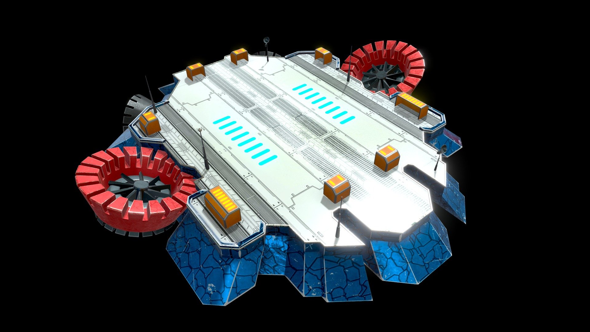 Spaceship Game Ready - Buy Royalty Free 3D model by NineHertzStudio ...