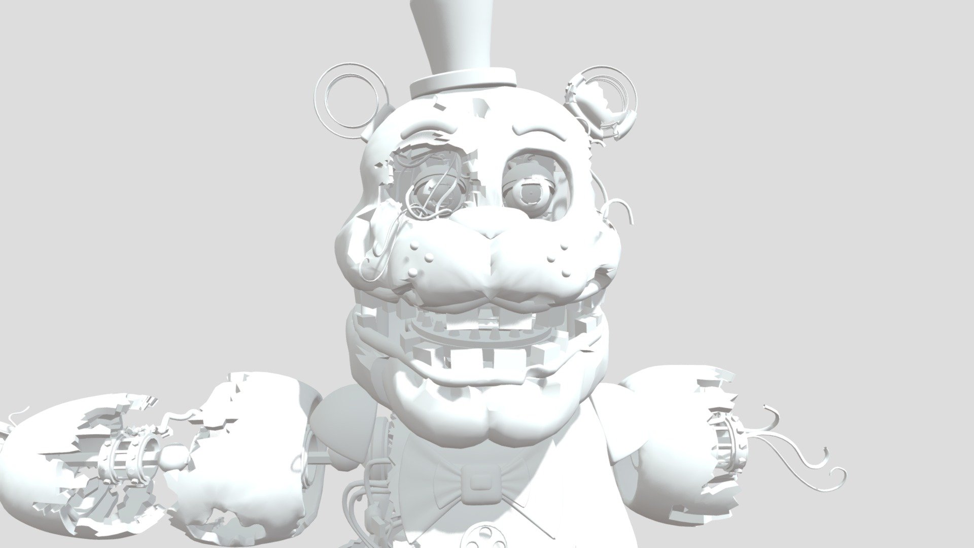 Reactivated Fredbear v2 by BunZai - Download Free 3D model by Broken ...