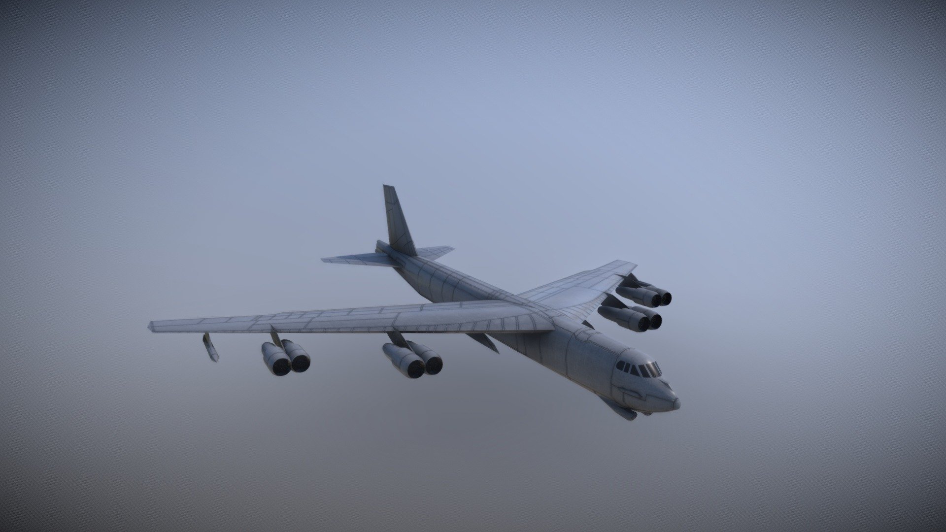 B-52 - 3D model by Usman Zia (@Uxxman) [ce16829] - Sketchfab