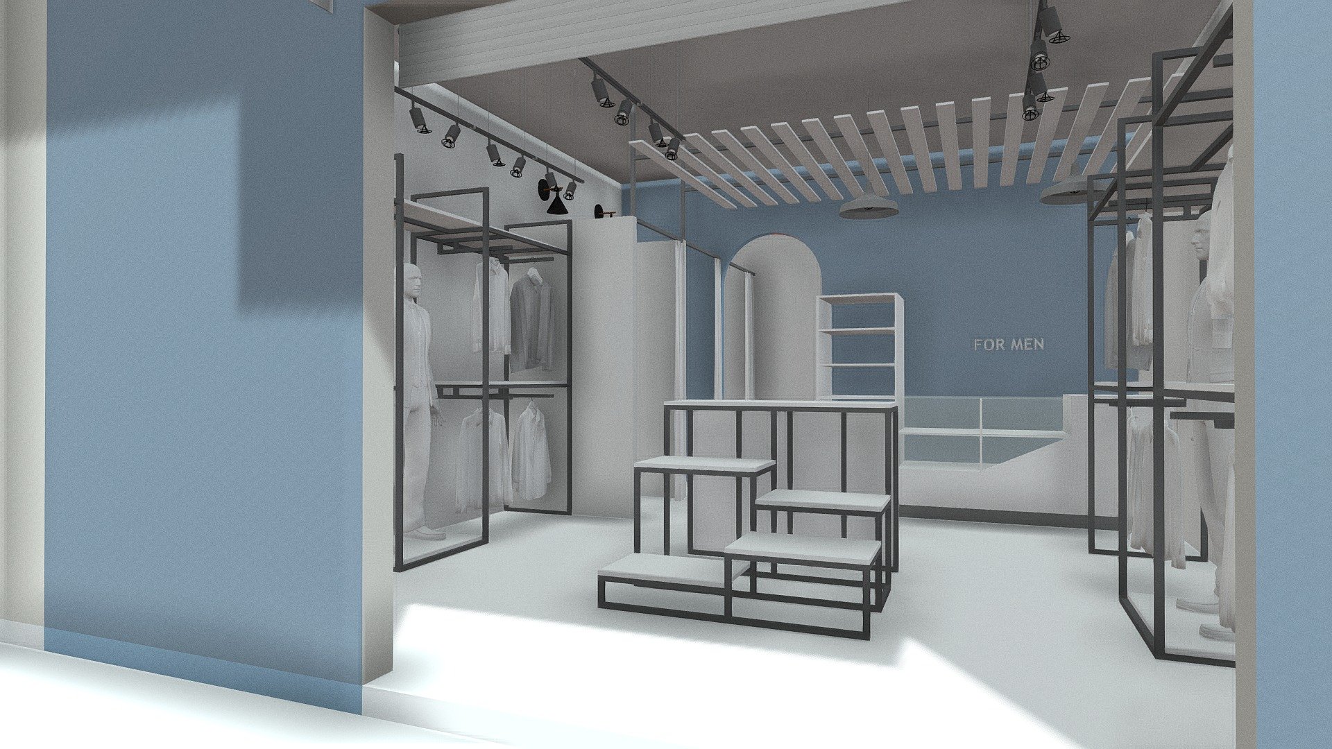 MEN CLOTHING STORE - 3D model by ToniGomes11 [ce1975e] - Sketchfab