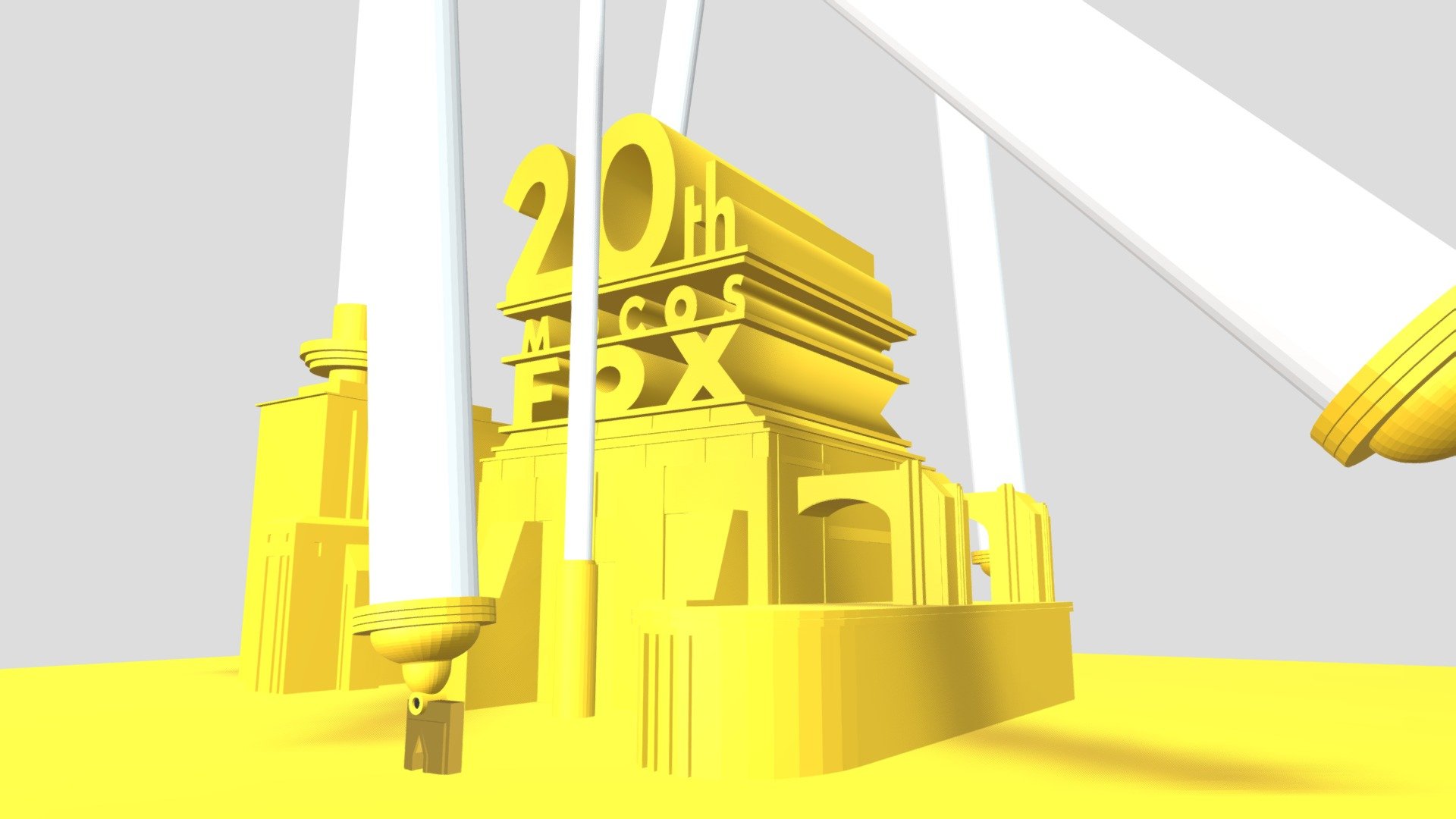 20th Mocos Fox Logo Remake (November 2025 UPD) - 3D model by Foodinator ...