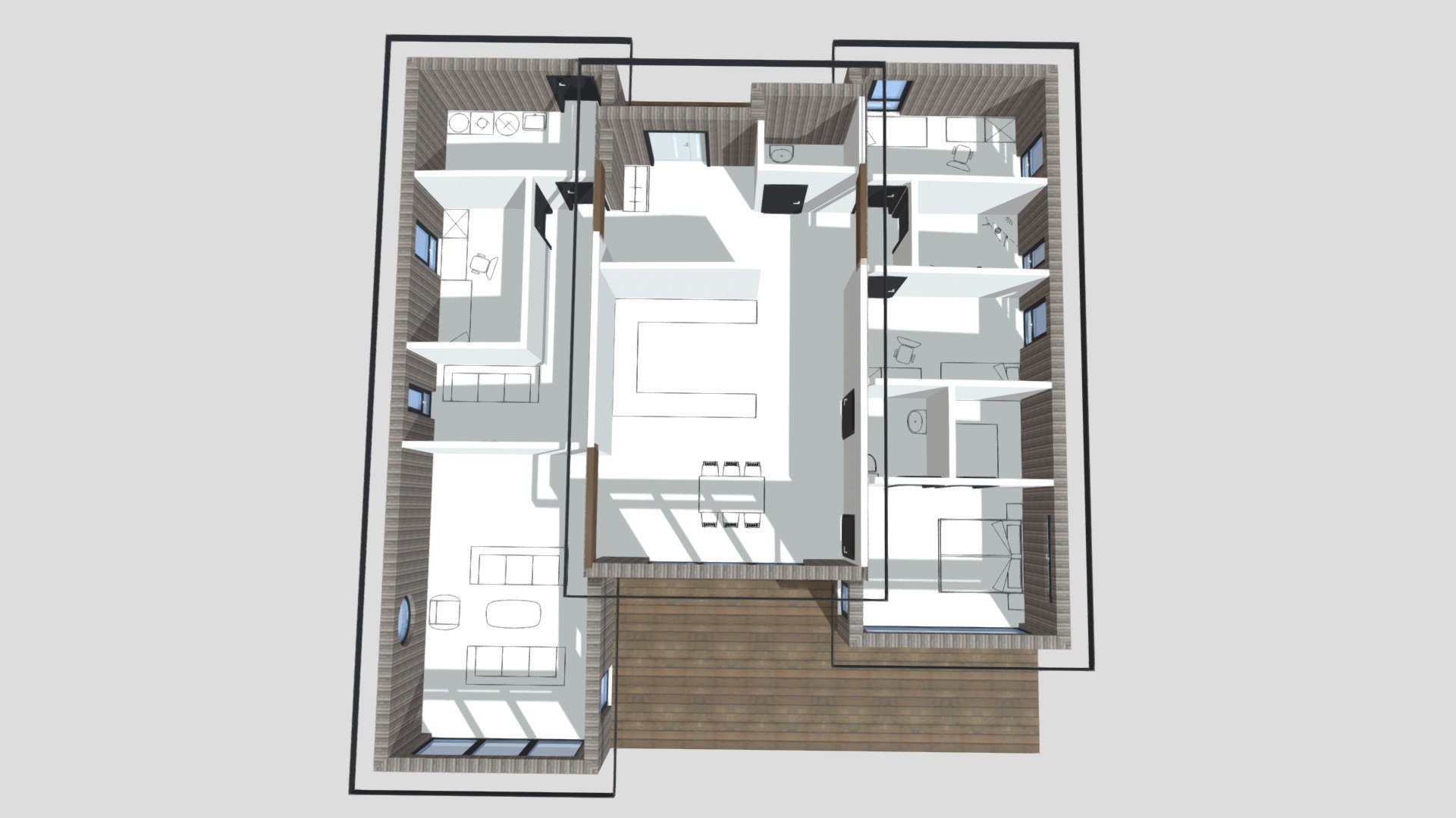 1ET Atriumhus v.3 - Download Free 3D model by MAJO (@MAJO_EIENDOM ...