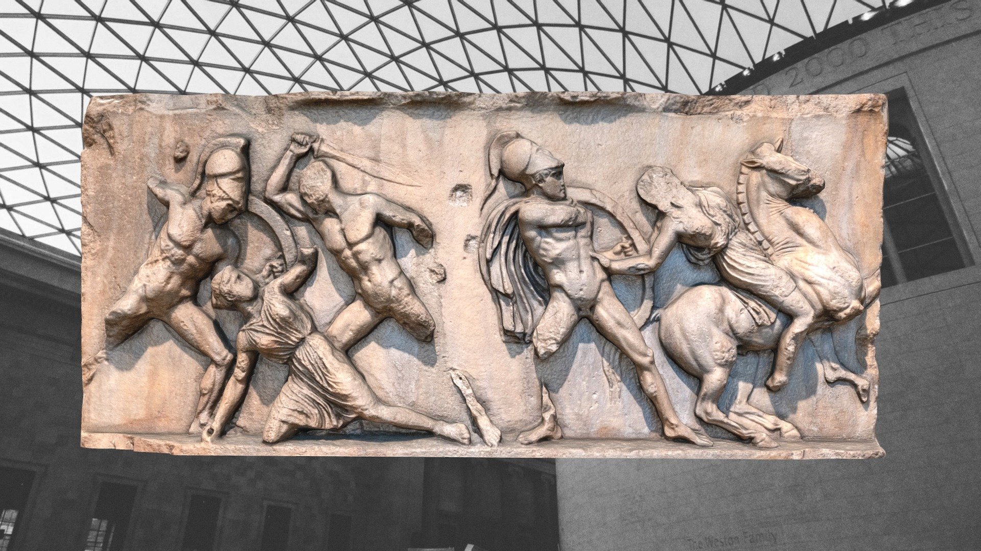 Amazon frieze - British Museum - Download Free 3D model by ...