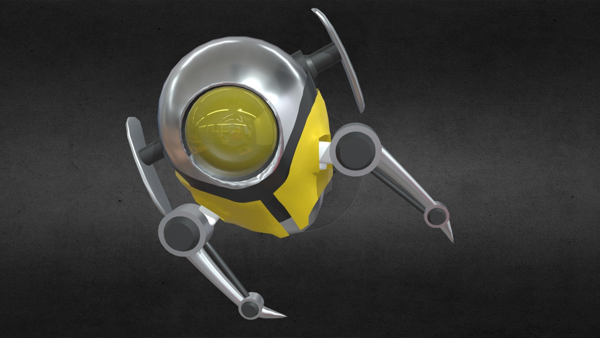 Flying Robot - Download Free 3D model by varumora [ce1cfe6] - Sketchfab