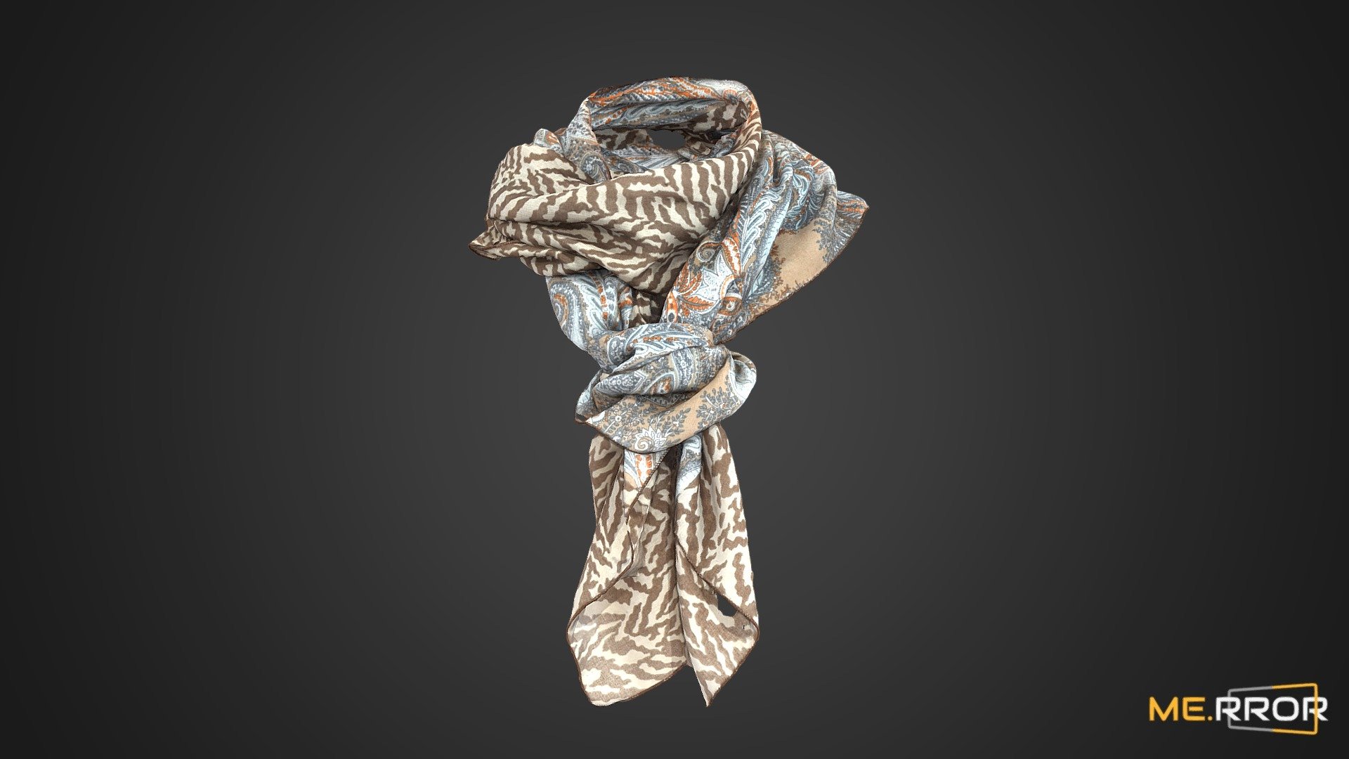 Brown Pattern Scarf - Buy Royalty Free 3D model by ME.RROR Studio ...