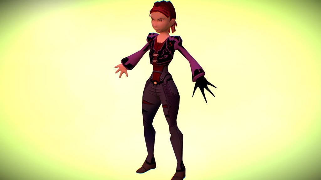 Anna (animated run) - 3D model by blurymind [ce22e9d] - Sketchfab
