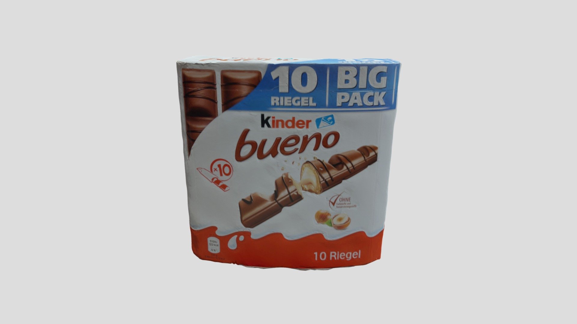 Kinder Bueno - Download Free 3D model by yamen [ce259e6] - Sketchfab