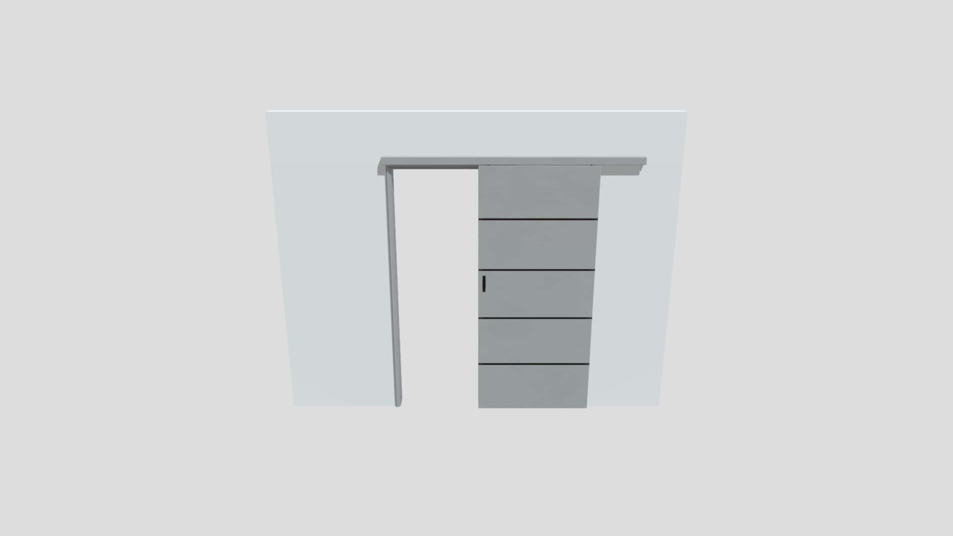 sliding door 97 AM243 Archmodel - Buy Royalty Free 3D model by ...