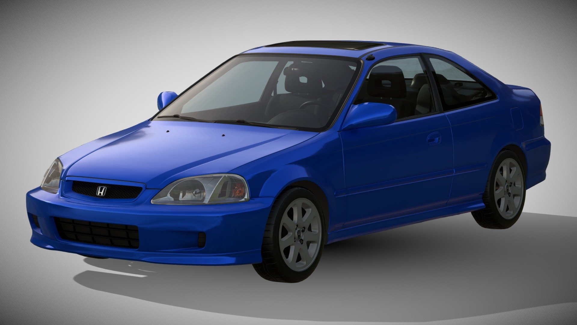 1999 Honda Civic Si - Download Free 3D model by Ddiaz Design (@ddiaz ...