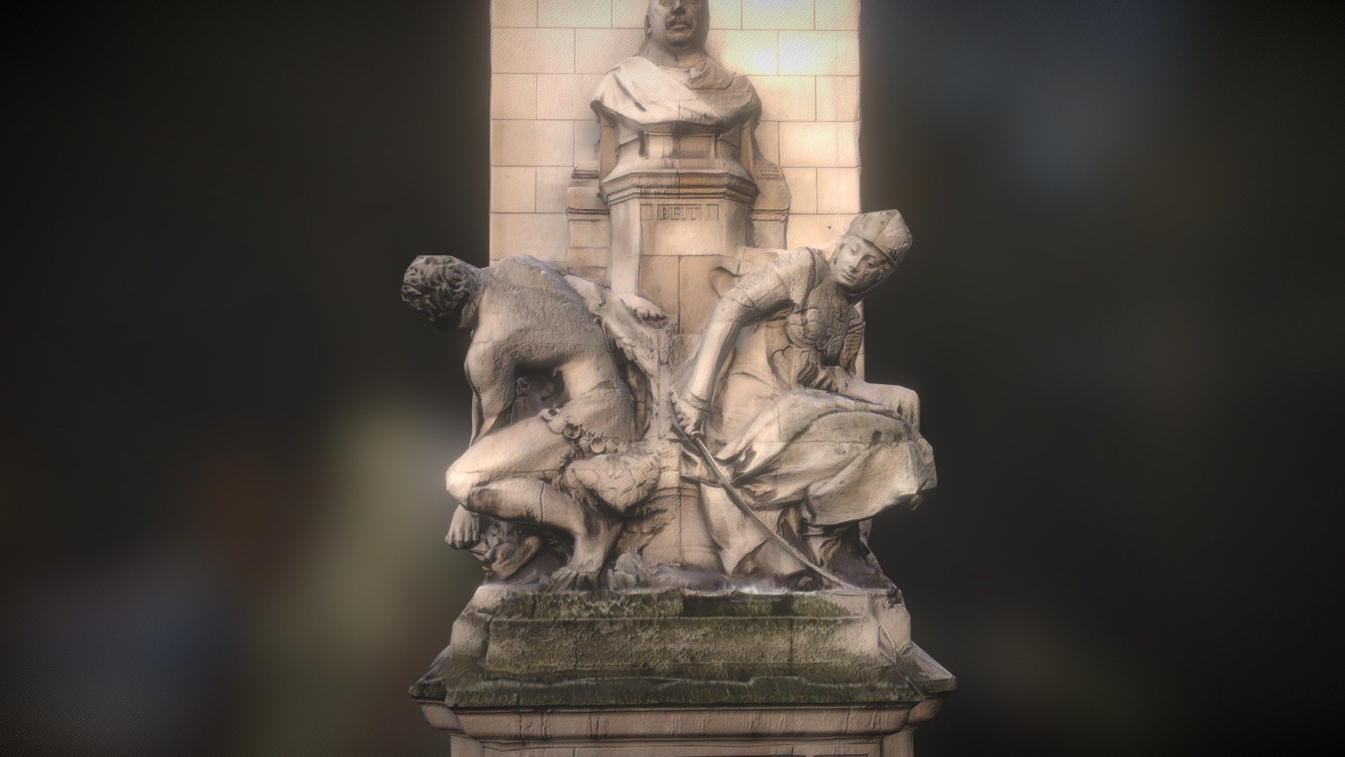 Monument to Alfred Beit, Imperial College London - 3D model by Thomas ...