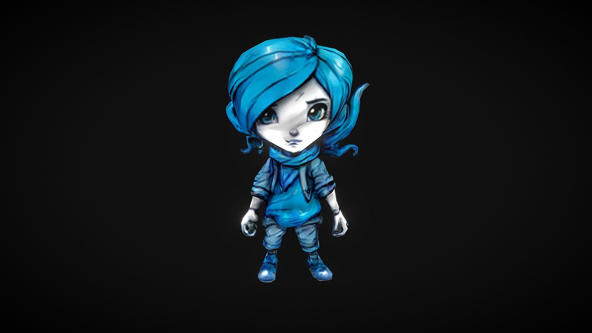 "Electric Blue Azure: A Liquid and Happy Cartoon - Download Free 3D ...
