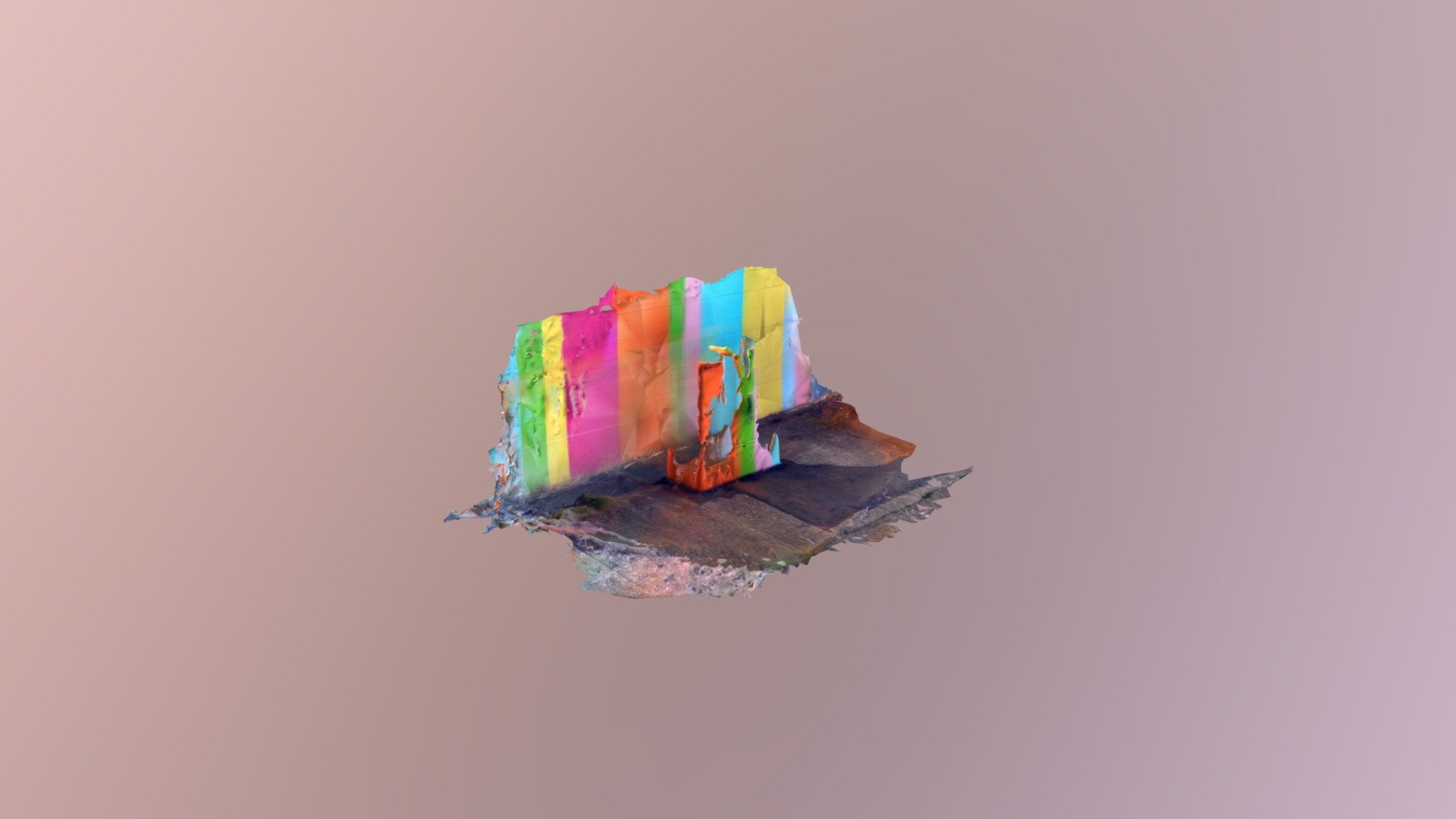 Street rainbow box - Download Free 3D model by 3crows [ce30d2f] - Sketchfab