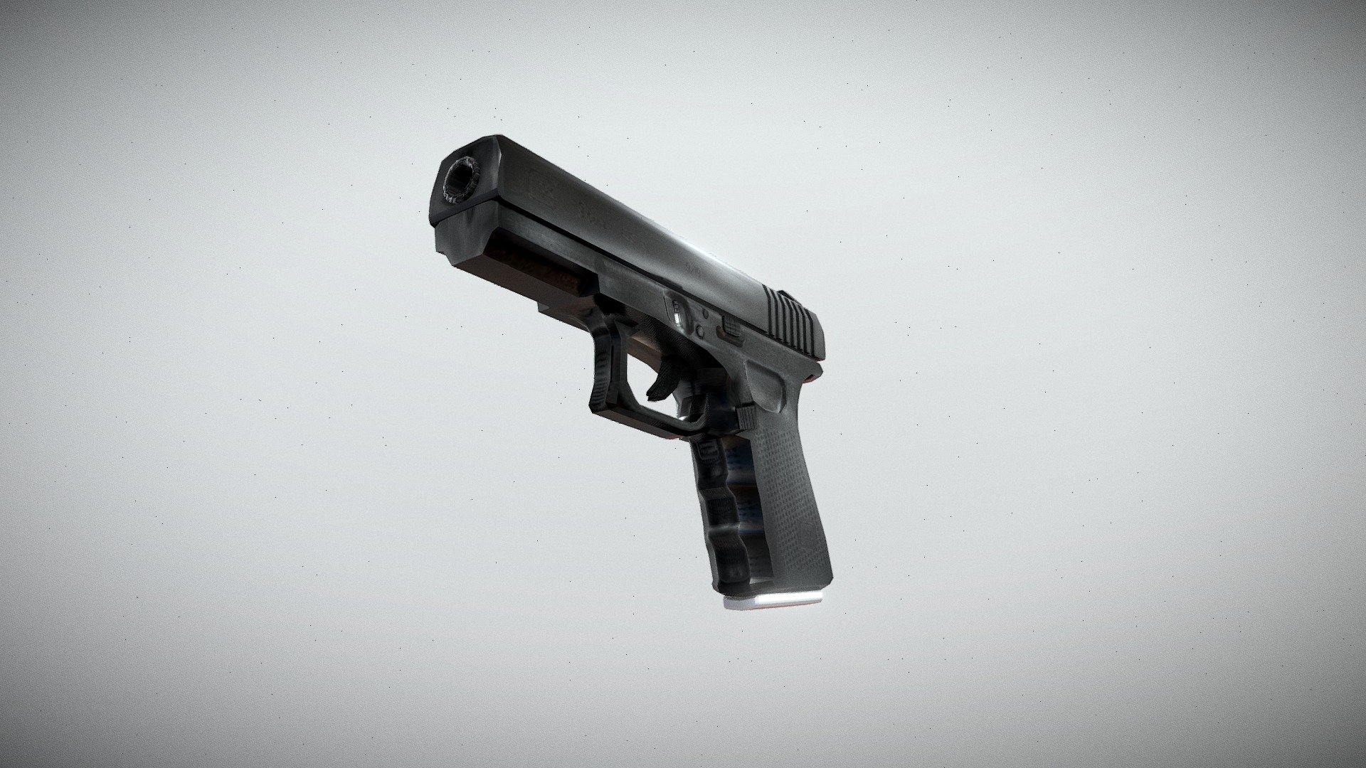 Low Poly Glock 19 - Download Free 3D model by HuskySkullz (@ethansr10 ...
