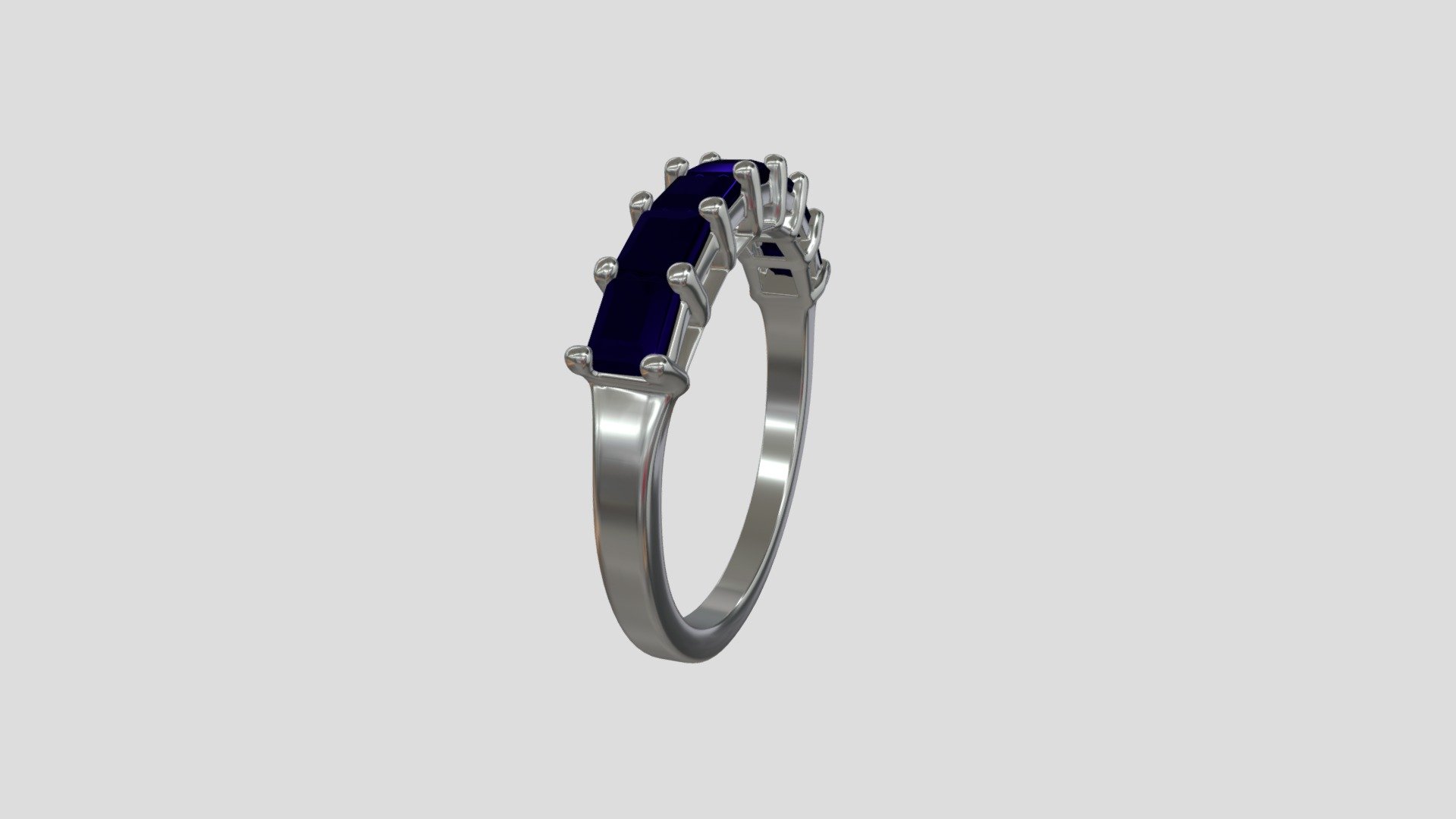Ring_Cut Blue Sapphire - 3D model by ibvivekjain [ce3344f] - Sketchfab