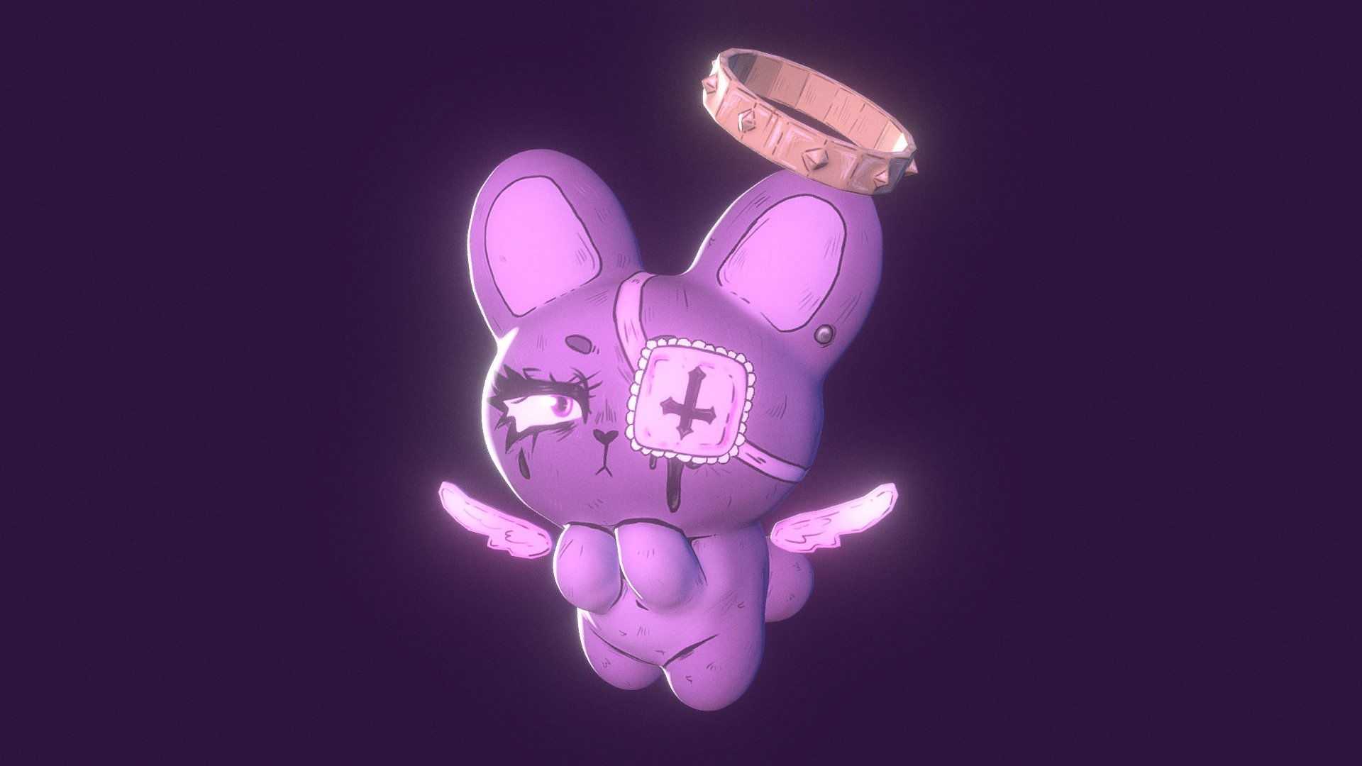 Royal Bunny - Hand-Painted - 3D model by Laureen (@Bingibingurt ...