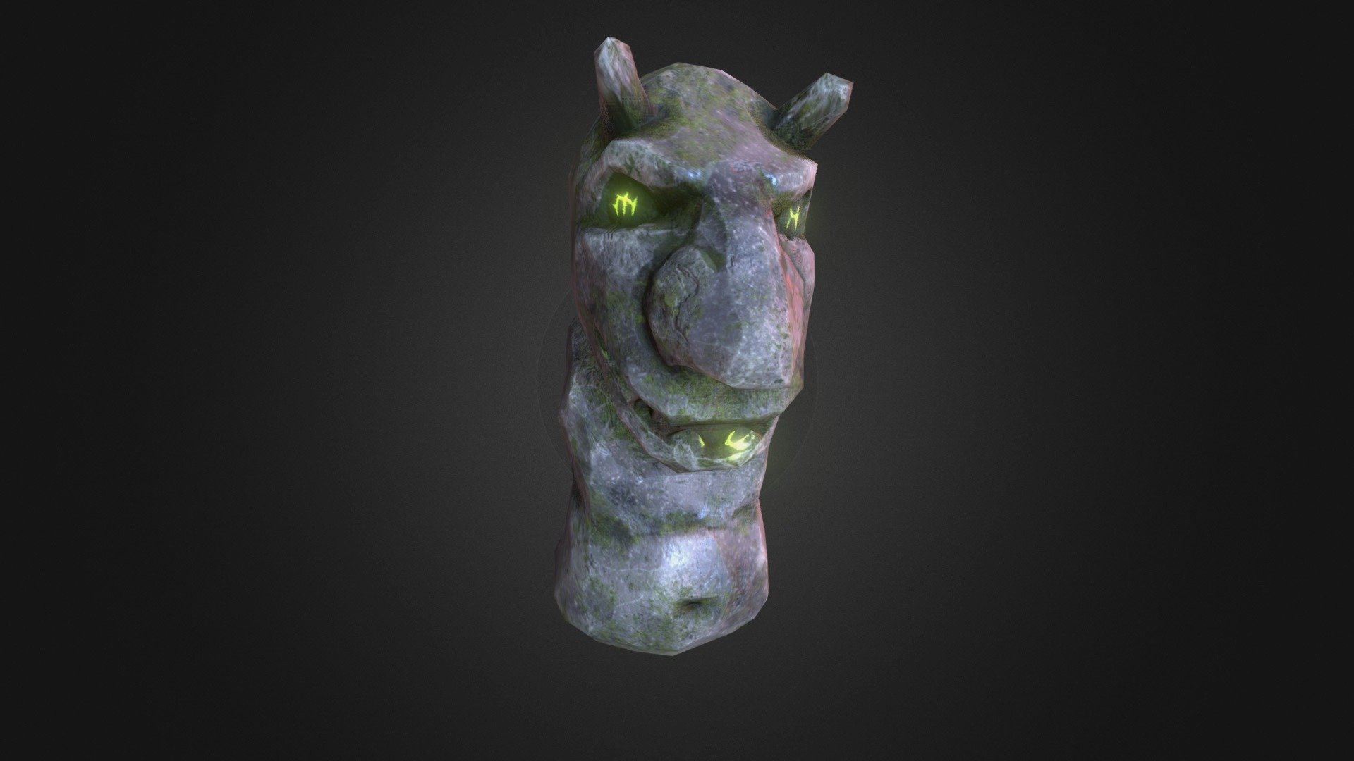 Stone Head - 3D model by fly4xy (@4xy) [ce3b5fa] - Sketchfab