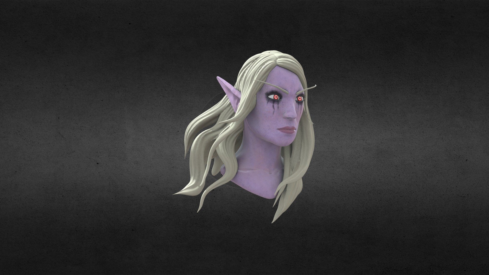 Sylvanas Windrunner Bust - 3D model by cyberwolfart [ce3d475] - Sketchfab