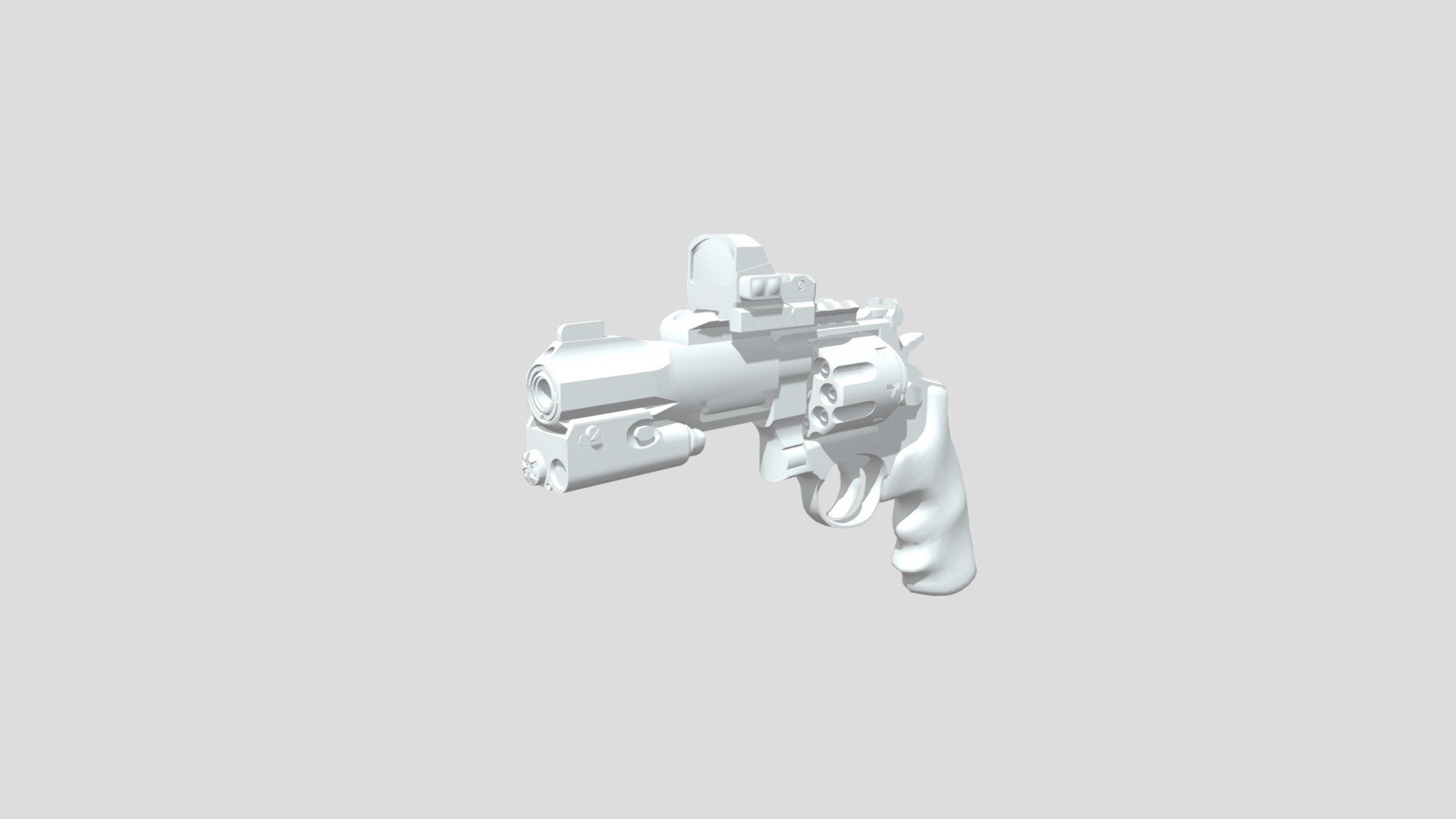 Smith & Wesson R8 Revolver - only 3D Model - 3D model by Cesar Andrade ...