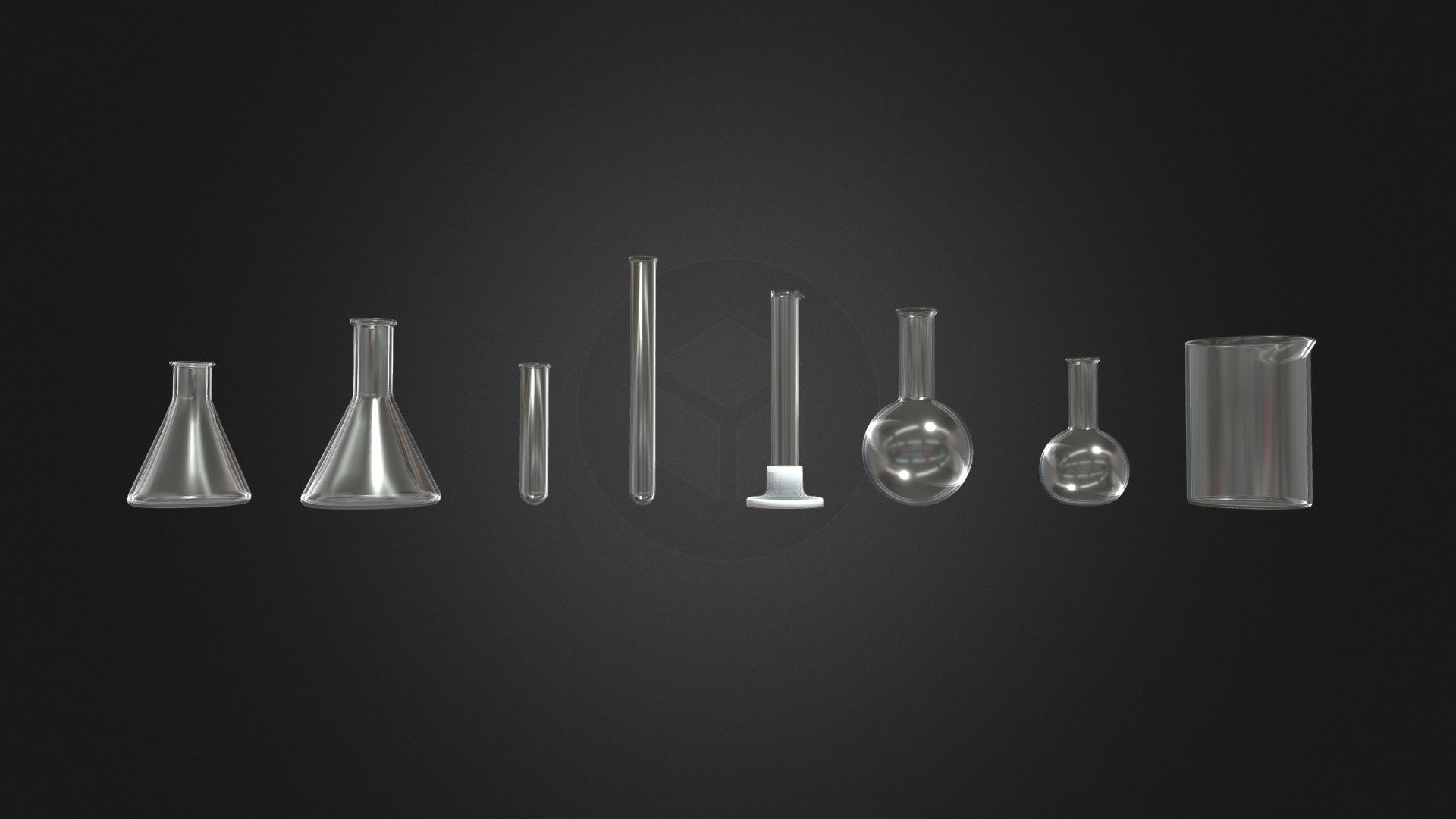 Chemical Test Tubes - 3D model by Alex Krush (@Alex_Krush) [ce3fdd3 ...