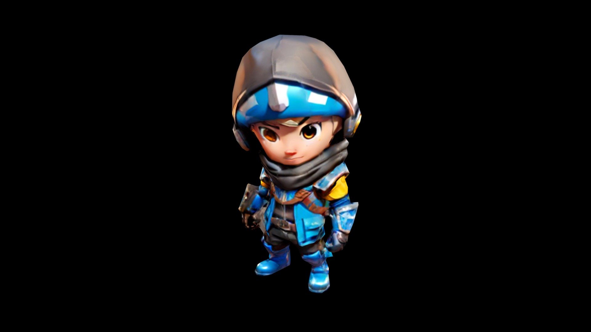 Electric Blue Hero The Collectable Action Figure - Download Free 3D ...
