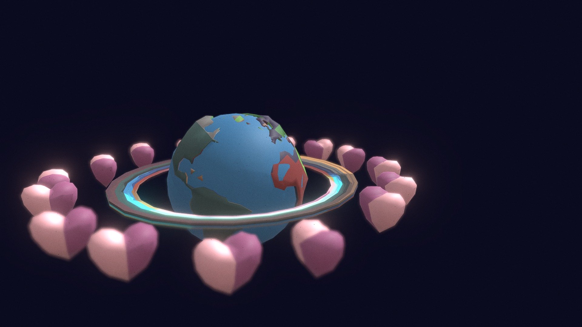 heart globe - Download Free 3D model by Idjii [ce422ca] - Sketchfab