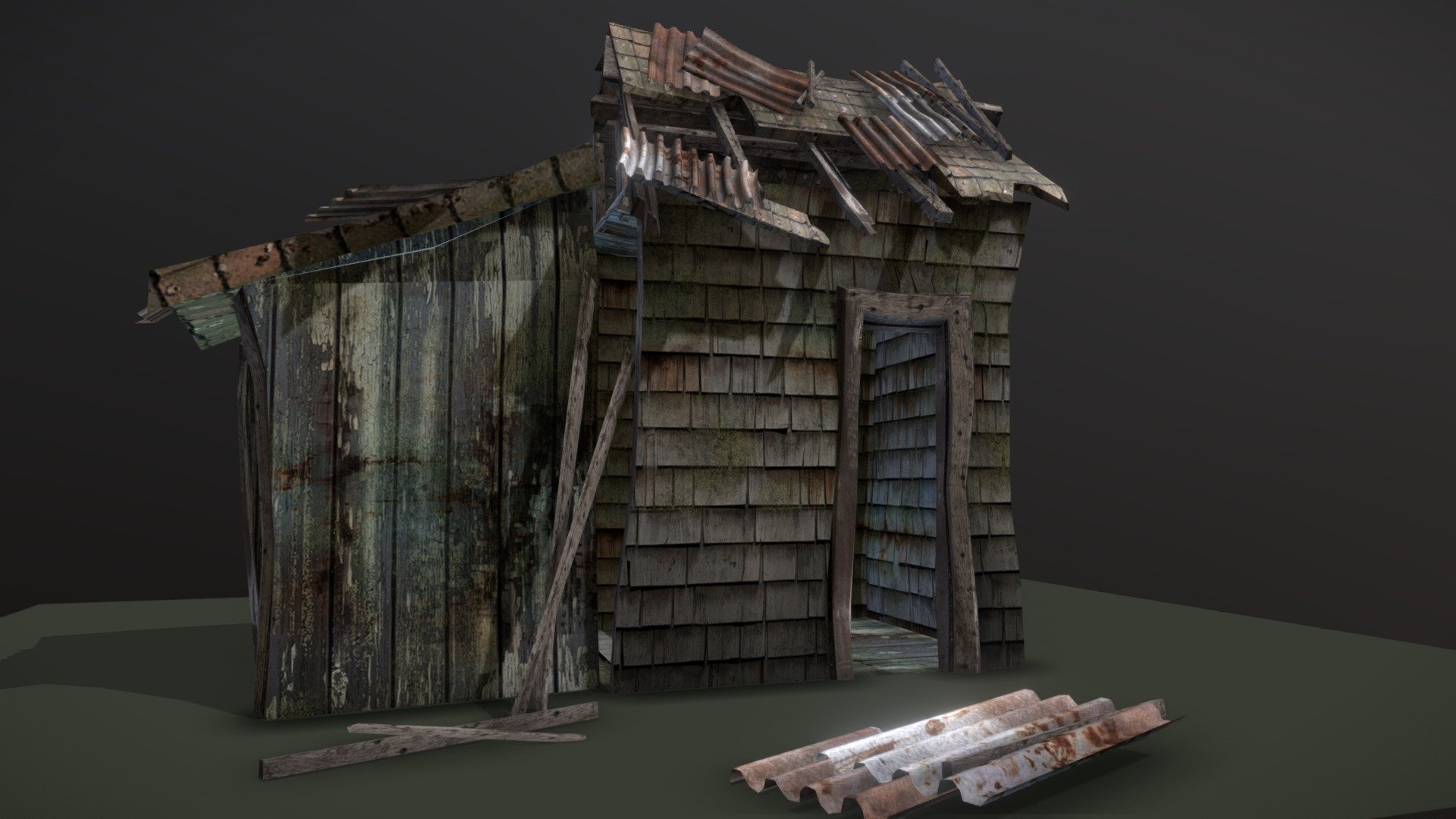 Shack - 3D model by xander.schiettekatte [ce4388c] - Sketchfab